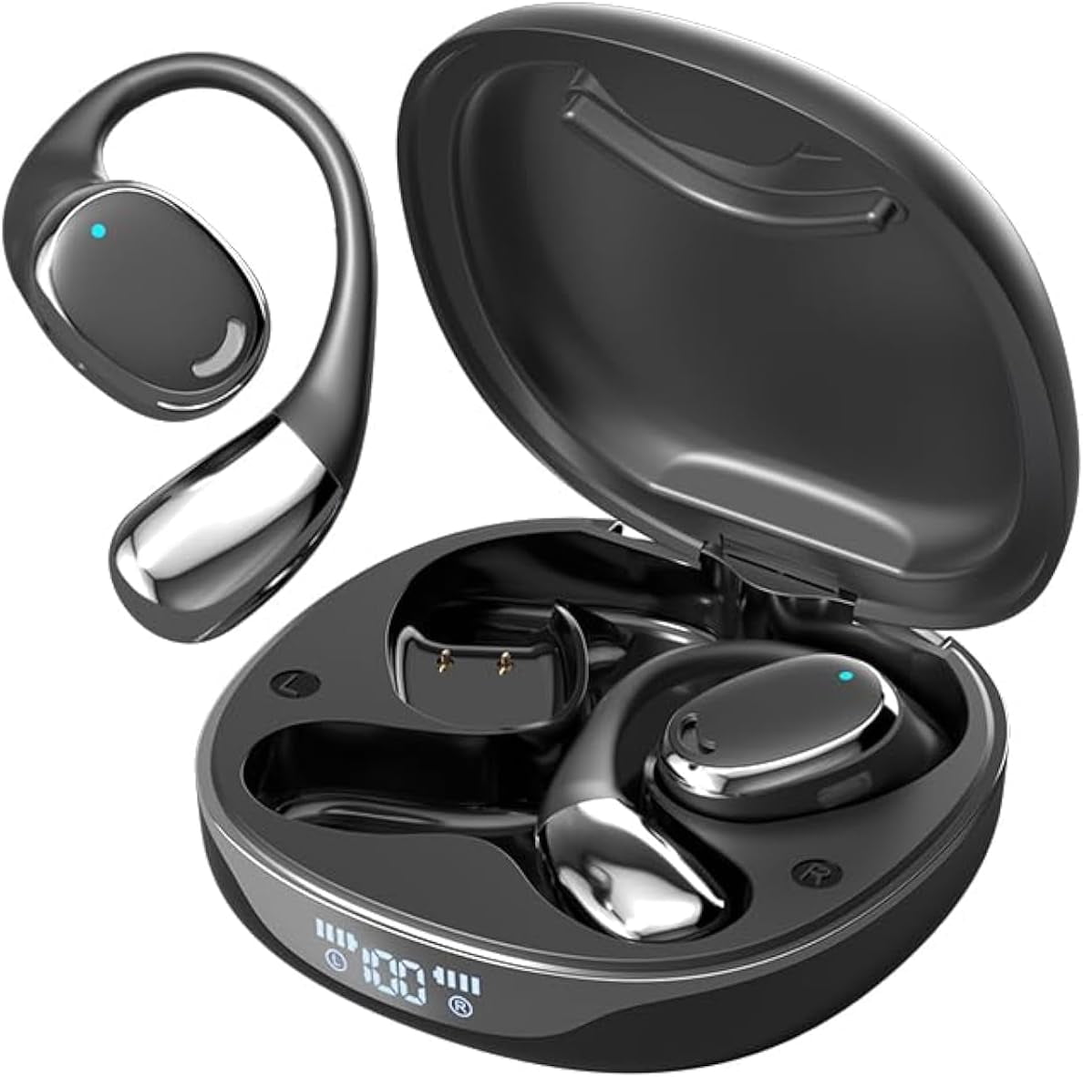 UKLL-Open Ear Headphones Wireless Bluetooth, Air Conduction Earphones ...