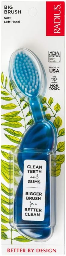 UKLL-- Original Left Hand Toothbrush, Soft Bristles, Designed to ...