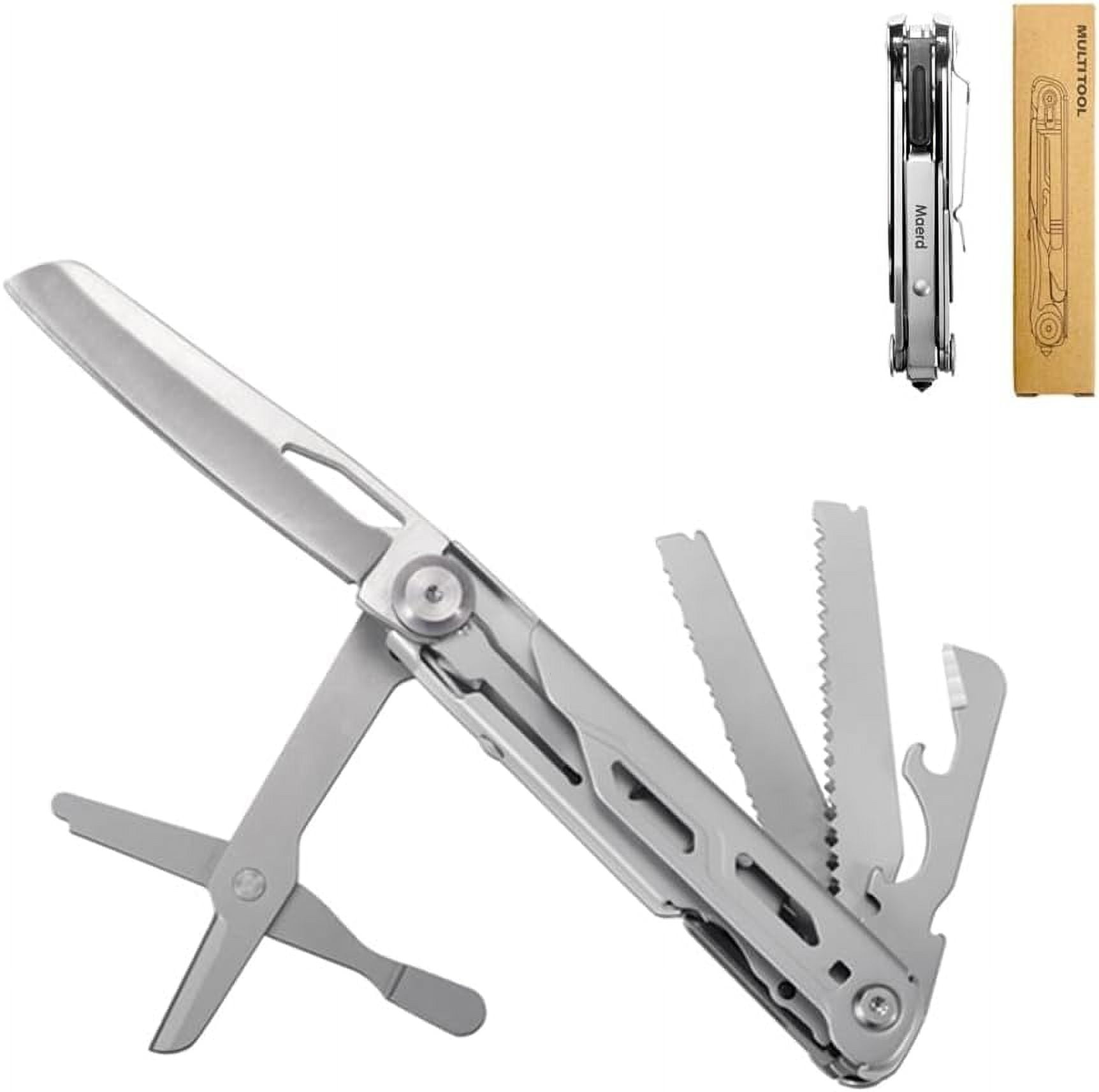 UKLL-P3 9in1 Hard Stainless Steel Multitool, Foldable Self-Locking ...