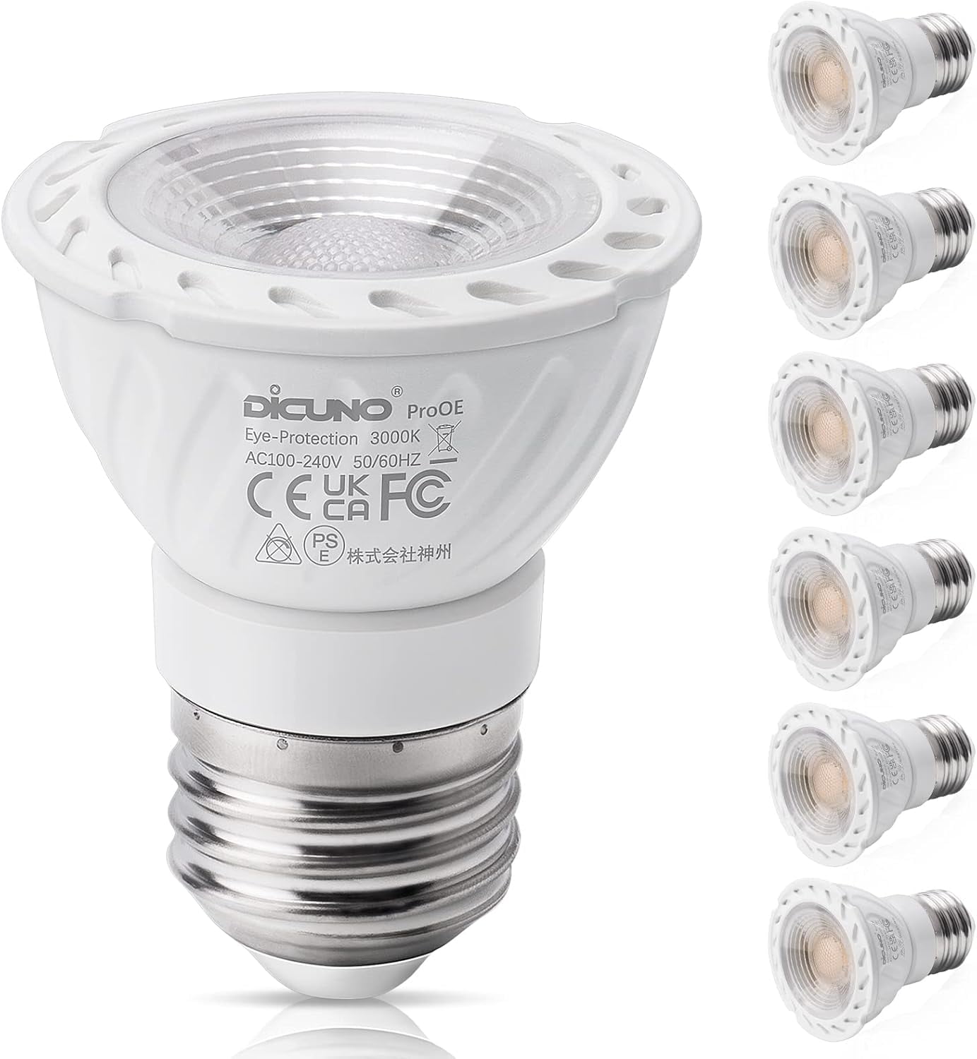 UKLL-PAR16 LED Bulb 5W, 50W Halogen Equivalent, 3000K Warm White High ...