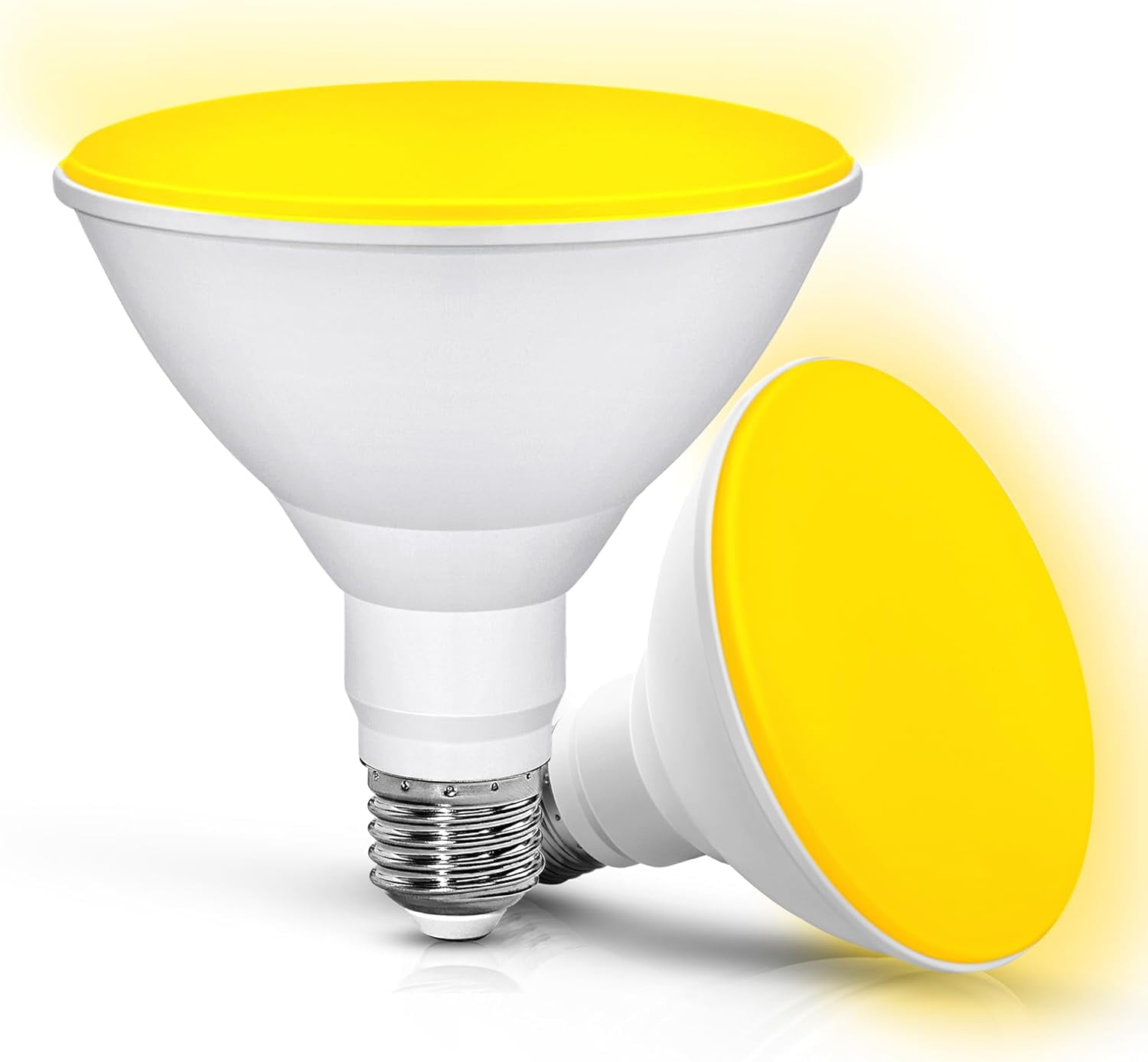 UKLL-PAR38 Amber Yellow LED Bug Light Bulb Outdoor, 15W(150W Equivalent ...