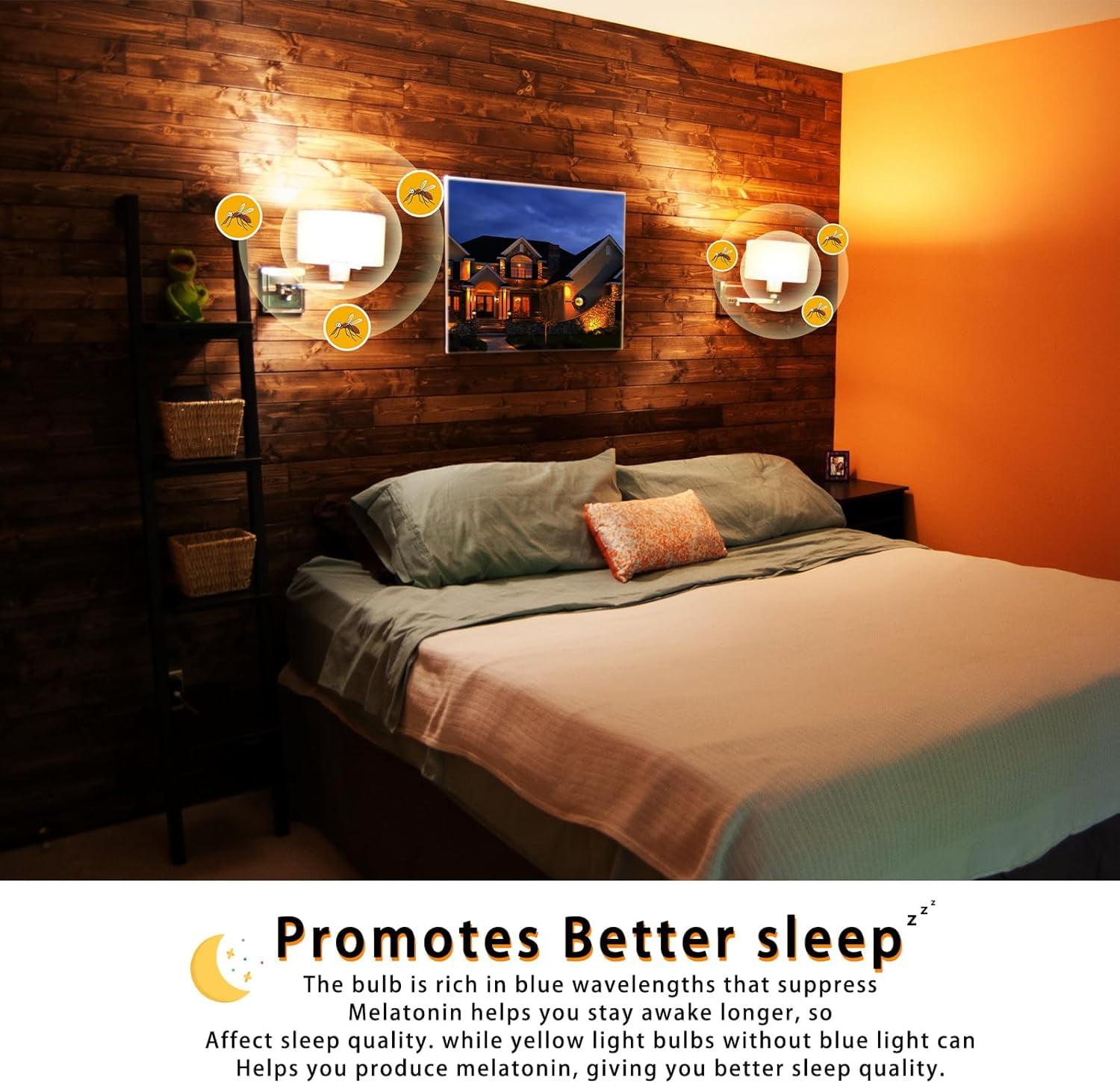 UKLL-PAR38 Bug Flood Light Bulbs Outdoor,2 Pack-Dimmable,Bug Lights for ...