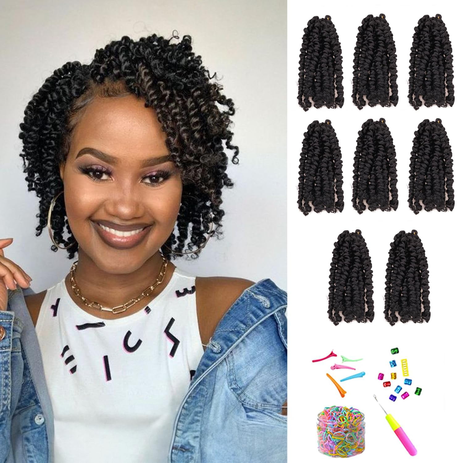 UKLL-Passion Twist Hair-Pre-twisted Passion Twists,Pre-Looped Crochet ...