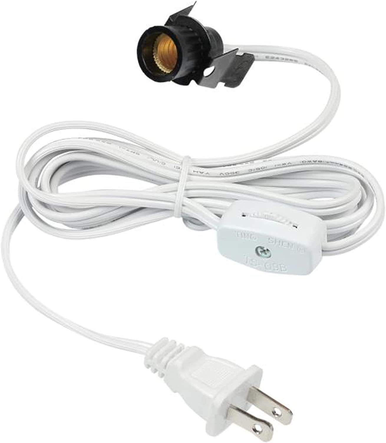 UKLL-Plug in Light Socket, 6' Cord Set, Snap-in Pigtail Socket, Inline ...
