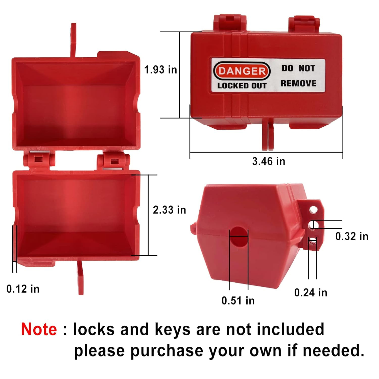 UKLL-Plug Lockout with Locking Tag, Industrial Grade Anti-Touch 110v ...