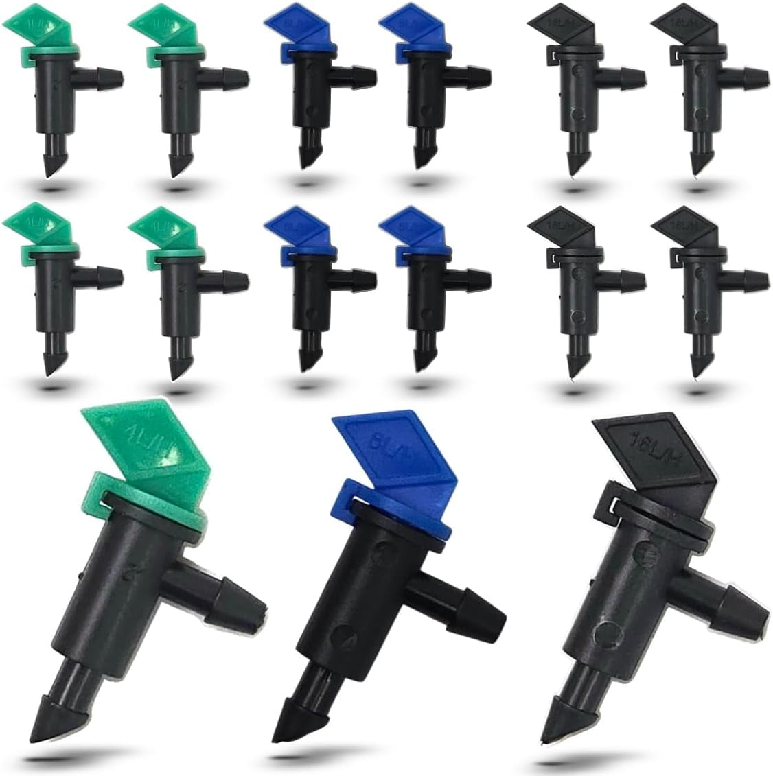 UKLL-Professional Grade Drip Emitter Garden Flag Irrigation Dripper ...