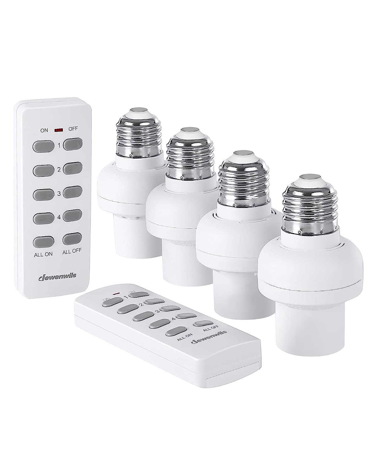 UKLL-Remote Control Light Bulb Socket, Wireless Light Socket Switch Kit ...