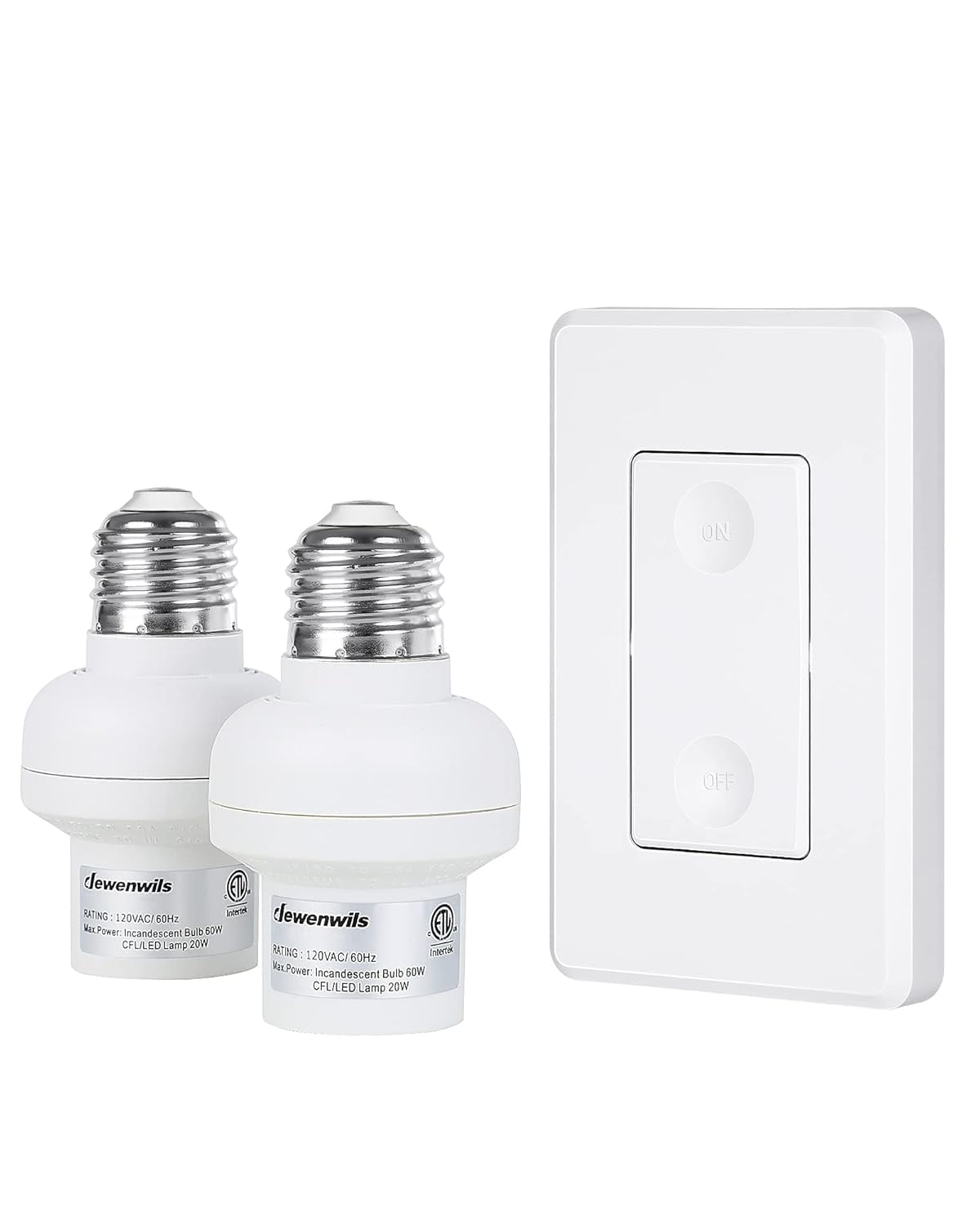 UKLL-Remote Control Light Bulb Socket, Wireless Light Switch for Pull ...
