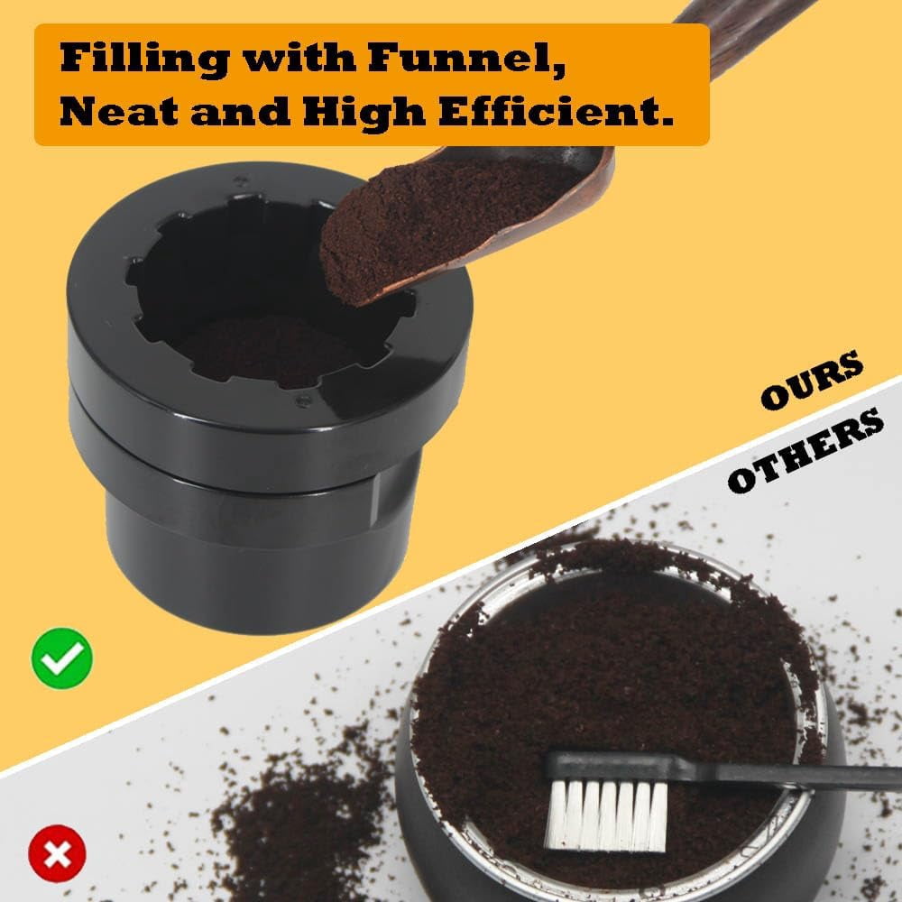 UKLL-Reusable Vertuo Pods Tool Kit + 100 PCS Aluminum Foil Stickers for ...