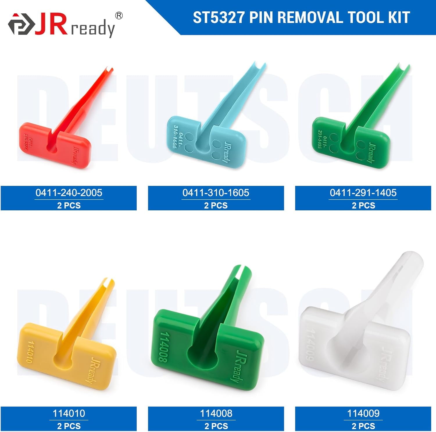 UKLL-ST5327 Deutsch Pin Removal Tool Kit for 4#8#12#16#20# Solid ...