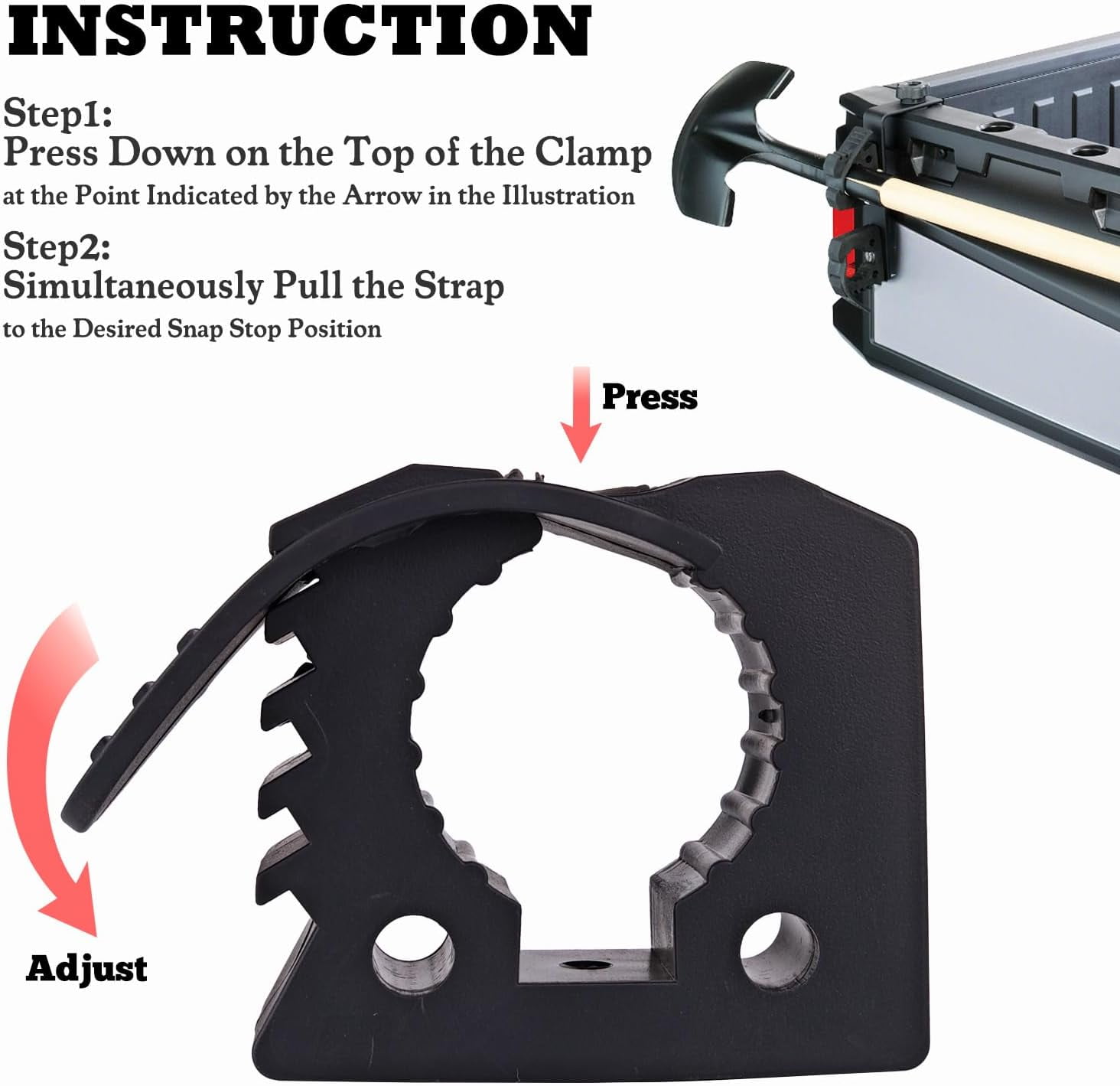 UKLL-Shovel Holder Clamp Mount Kit,Truck Bed Molle Panel Mount, Shovel ...