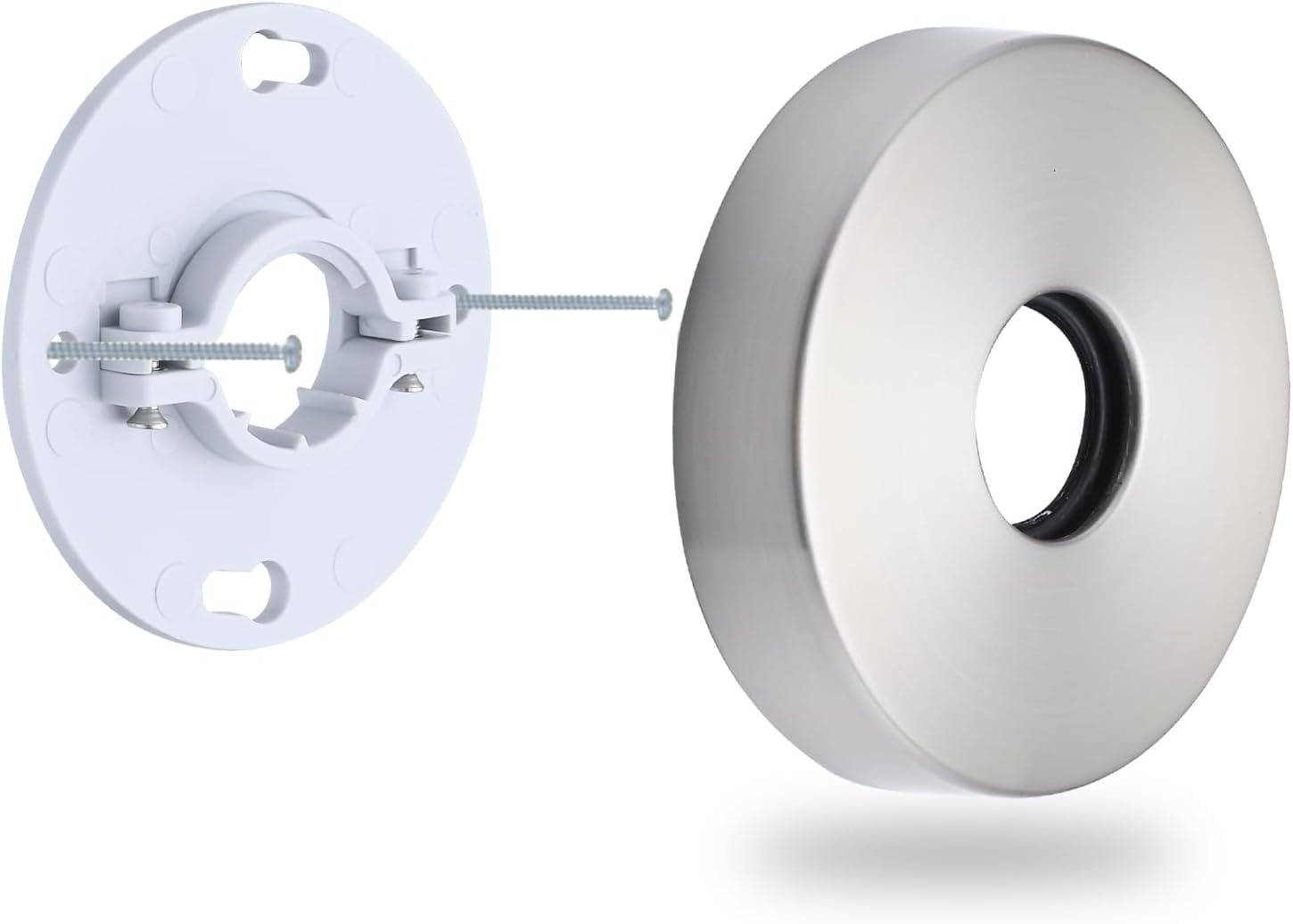 UKLL-Shower Arm Flange Brushed Nickel, Shower Arm Stabilizer Bracket ...