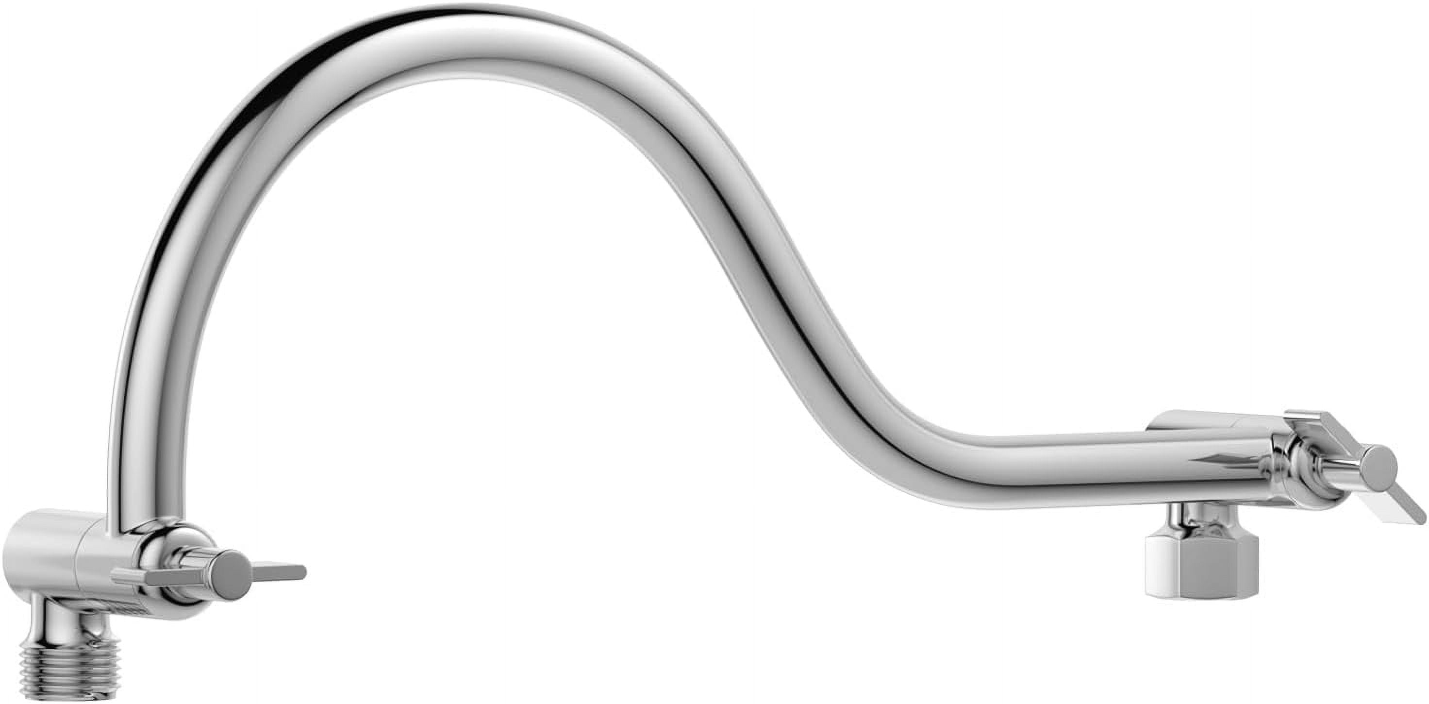 UKLL-Shower Extension Arm 16 Inch Foldable Shower Head Extension Chrome ...