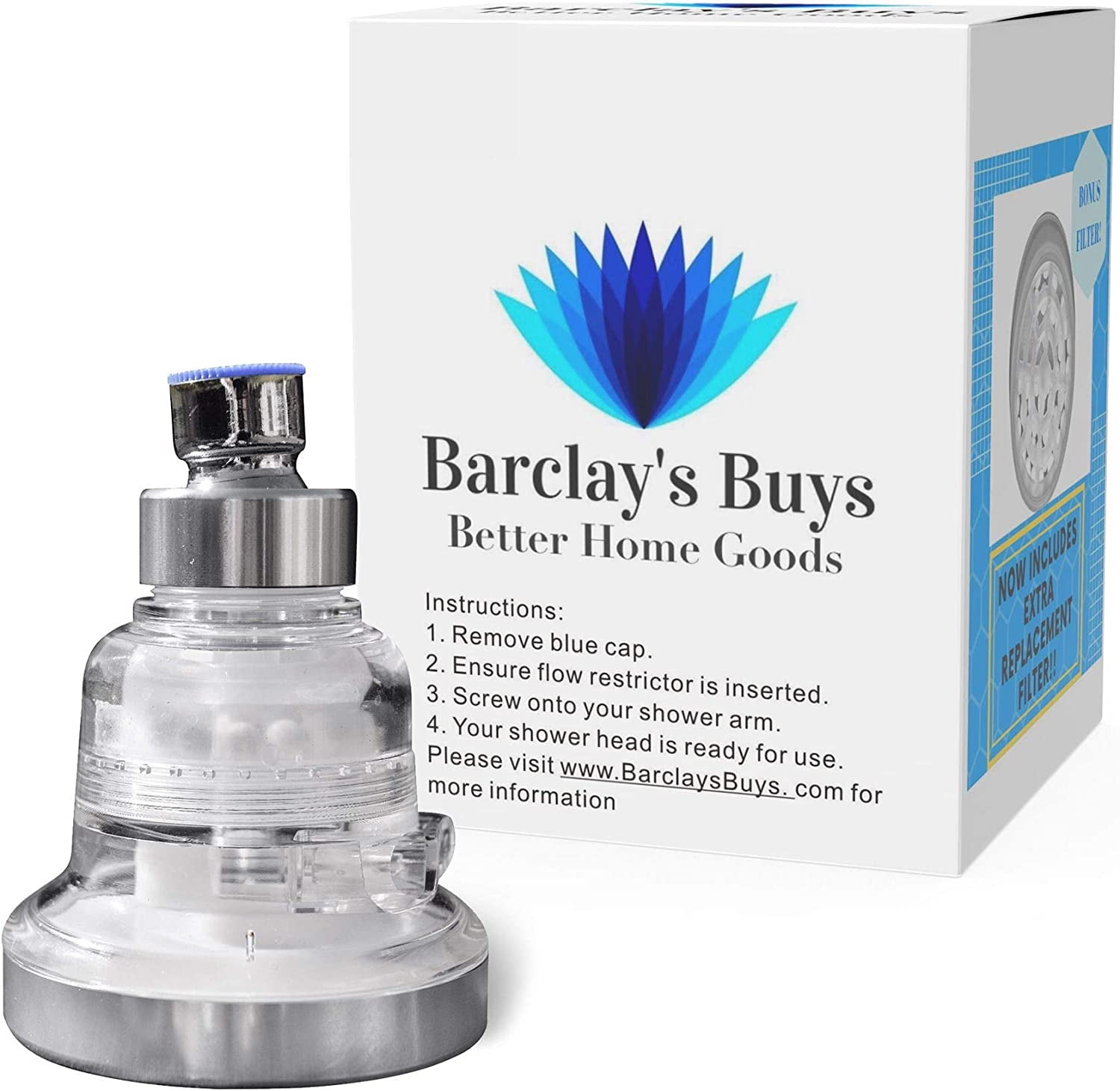 UKLL-Shower Filter for Hard Water – Filtered Shower Head Water Softener ...