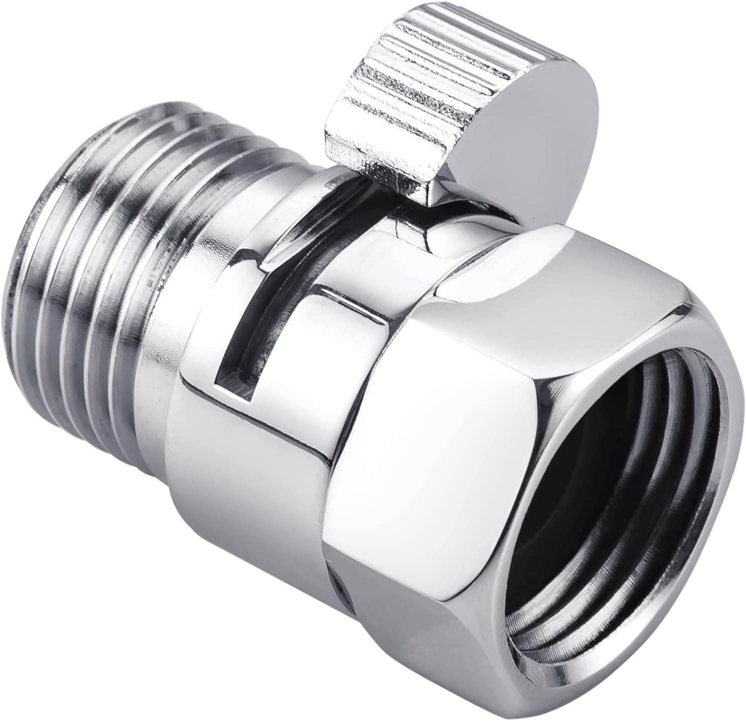 UKLL-Shower Head Shut Off Valve, Brass Shower Flow Control Valve G1/2 ...