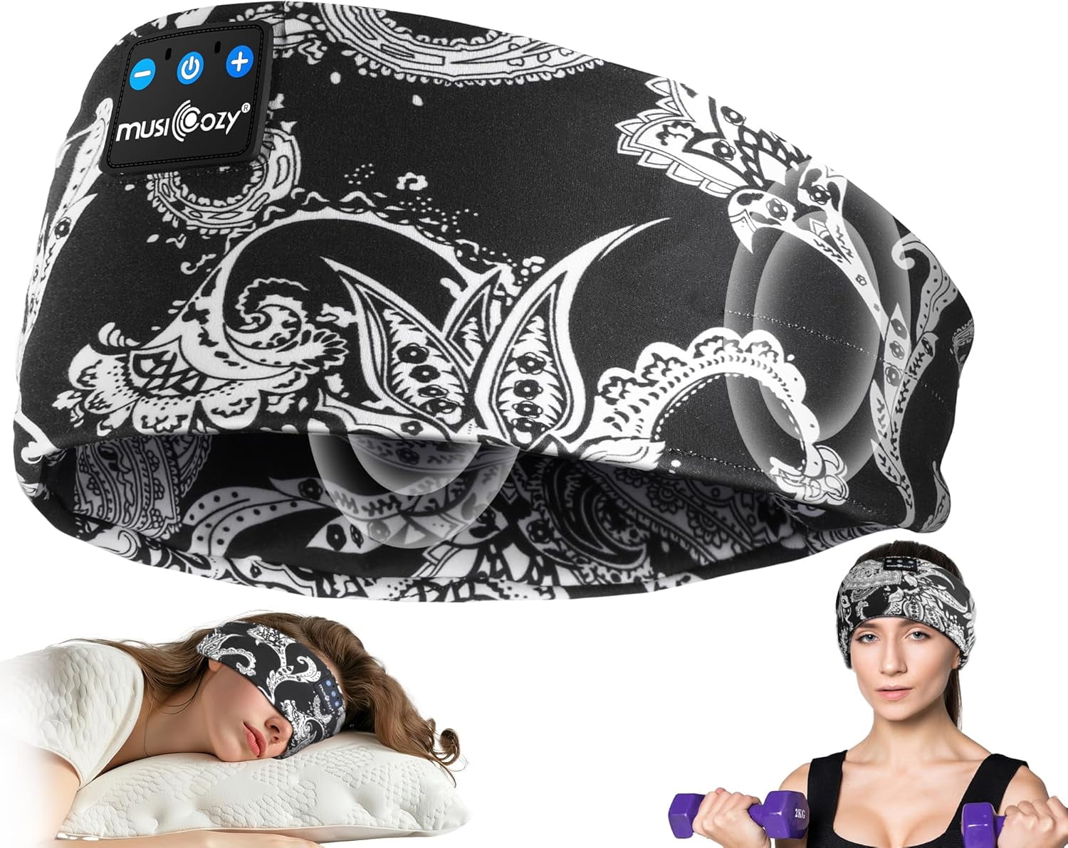 UKLL-Sleep Headphones Bluetooth Headband 5.4 Wireless Headband ...