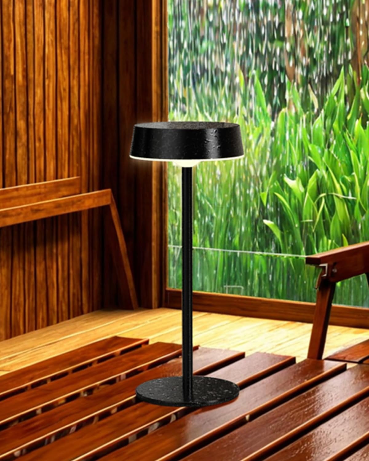UKLL-Solar Lamps Outdoor Waterproof for Outside Patio Indoor, Cordless ...