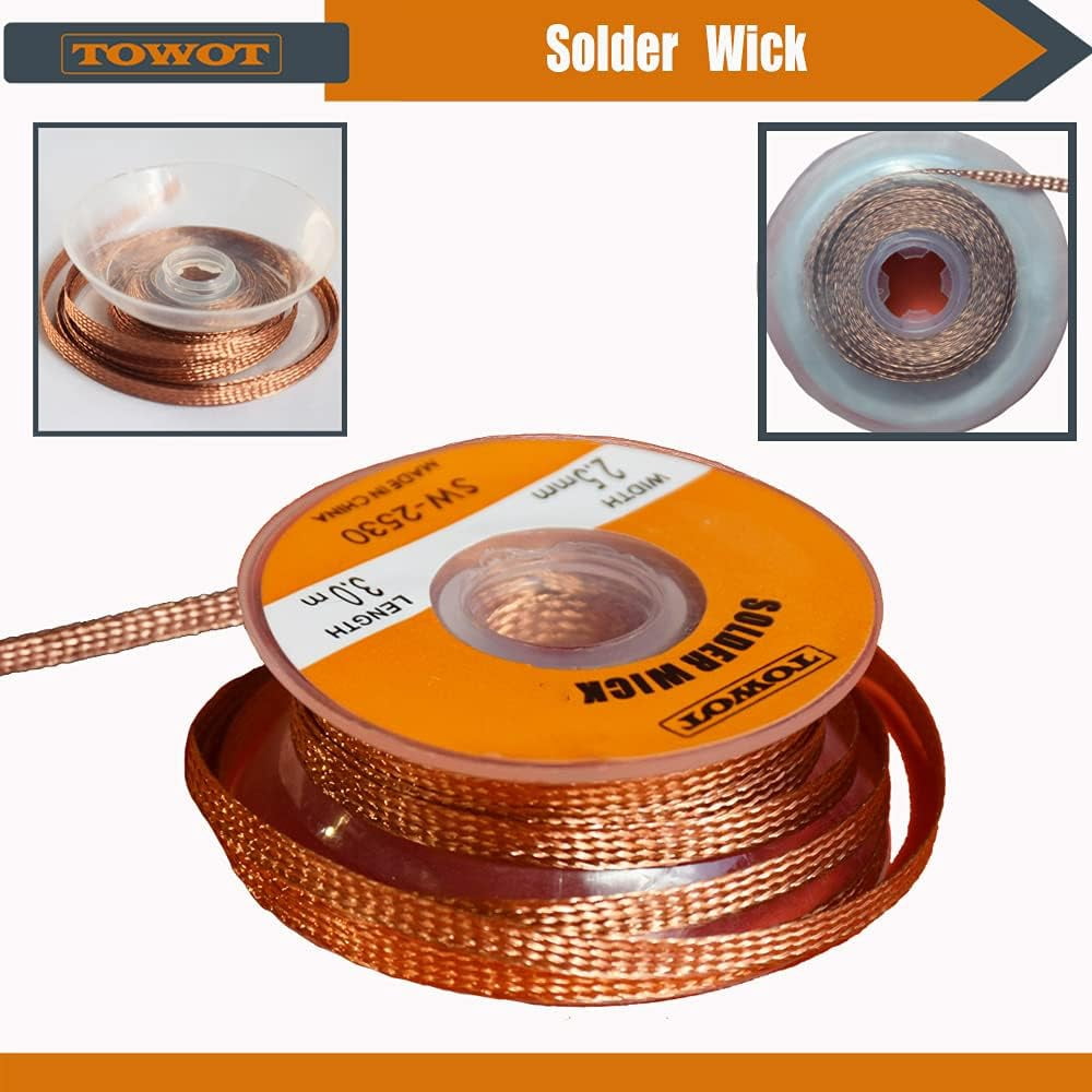 UKLL-Solder Wick Braid With Flux No-Clean Electronic, Desoldering Wick ...