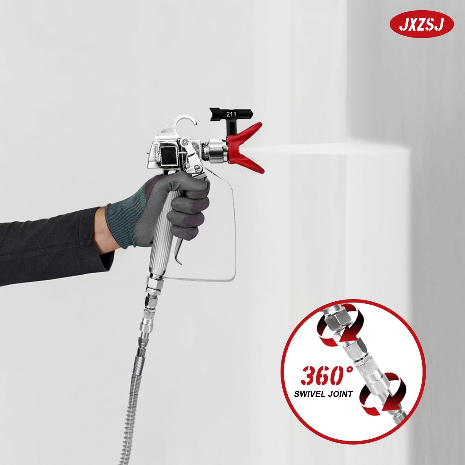 UKLL-Sprayer Joint 1/4-Inch 360°Rotate Stainless Steel Airless High ...