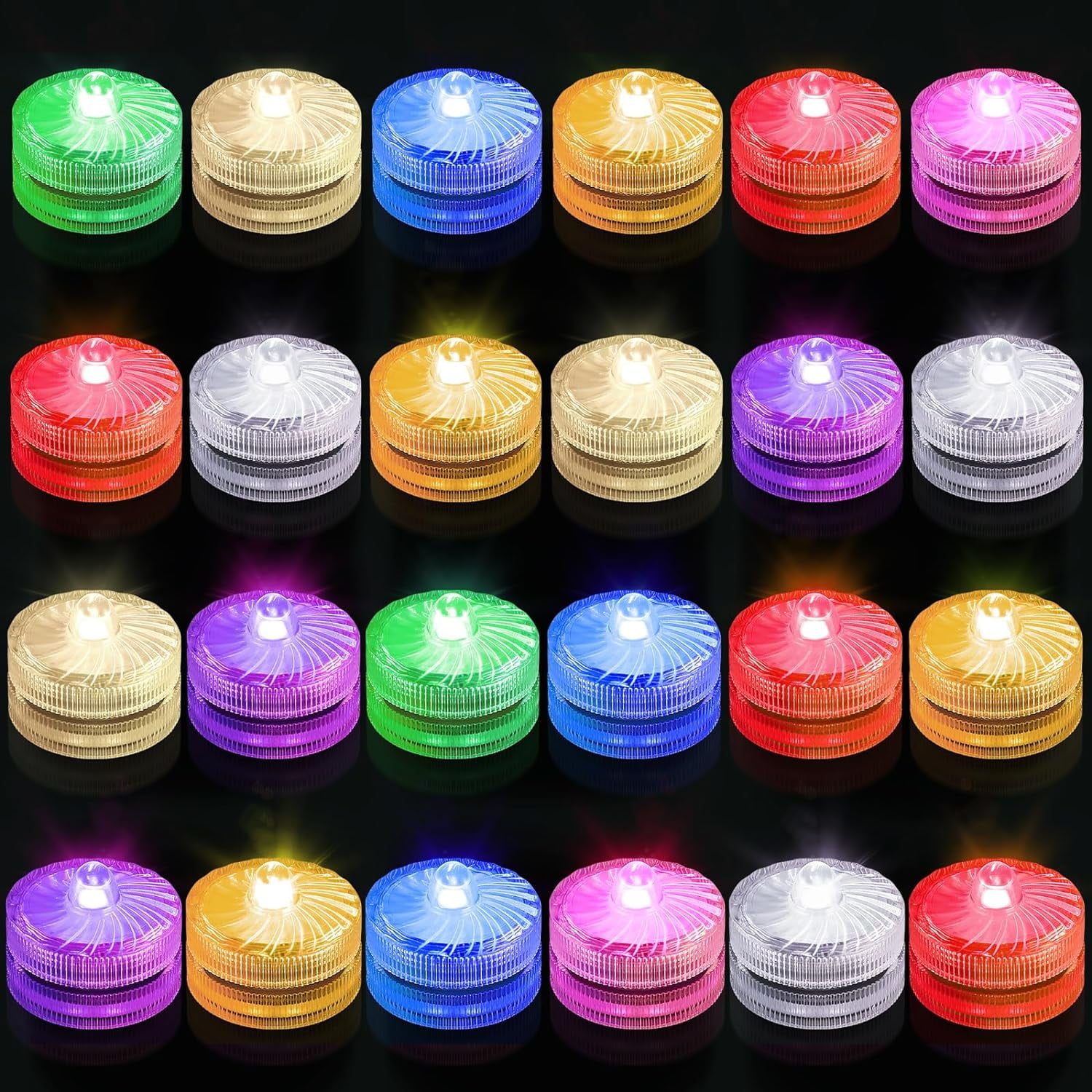 UKLL-Submersible Led Lights, Color Changing Waterproof Tea Lights ...