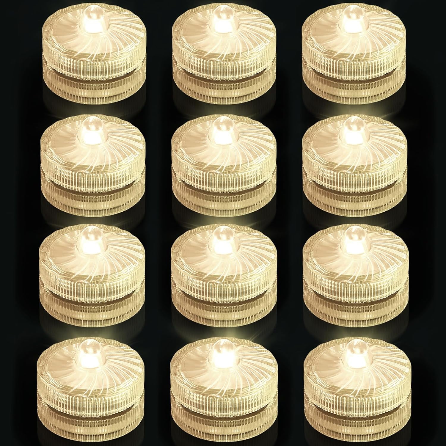 UKLL-Submersible Led Lights, Small Underwater Tea Lights, Battery ...