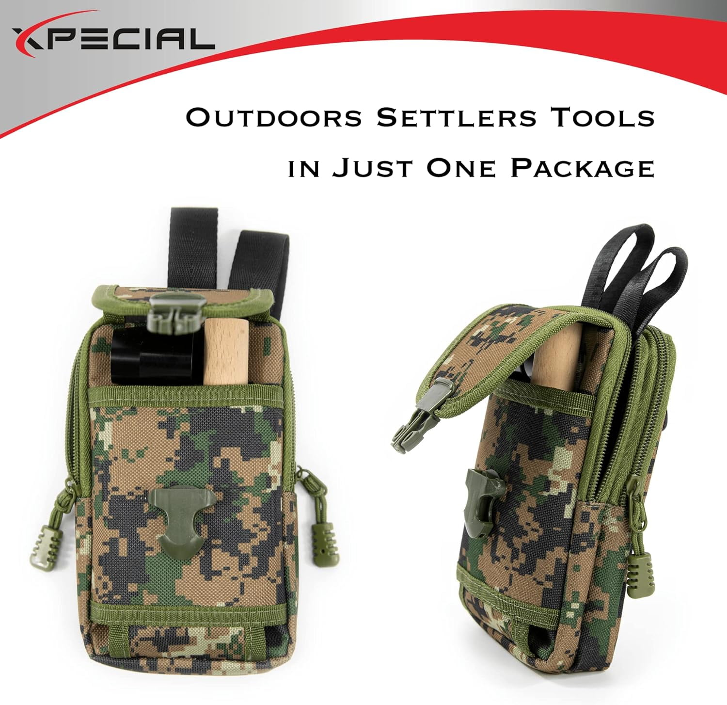 UKLL-Survival Settlers Tool Set, Bushcraft Hand Auger Wrench with ...