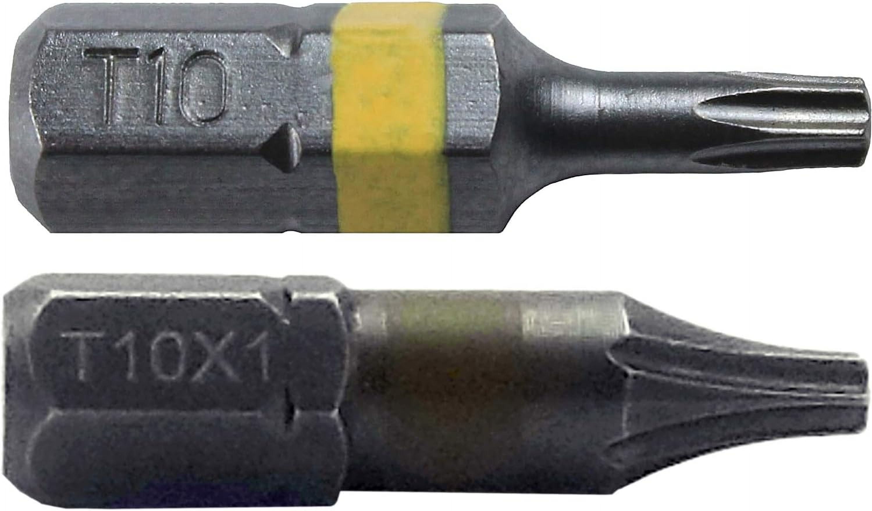 UKLL-T10 Torx/Star Driver Bit - Color Coded 1" Torx/Star Drive Bit for ...
