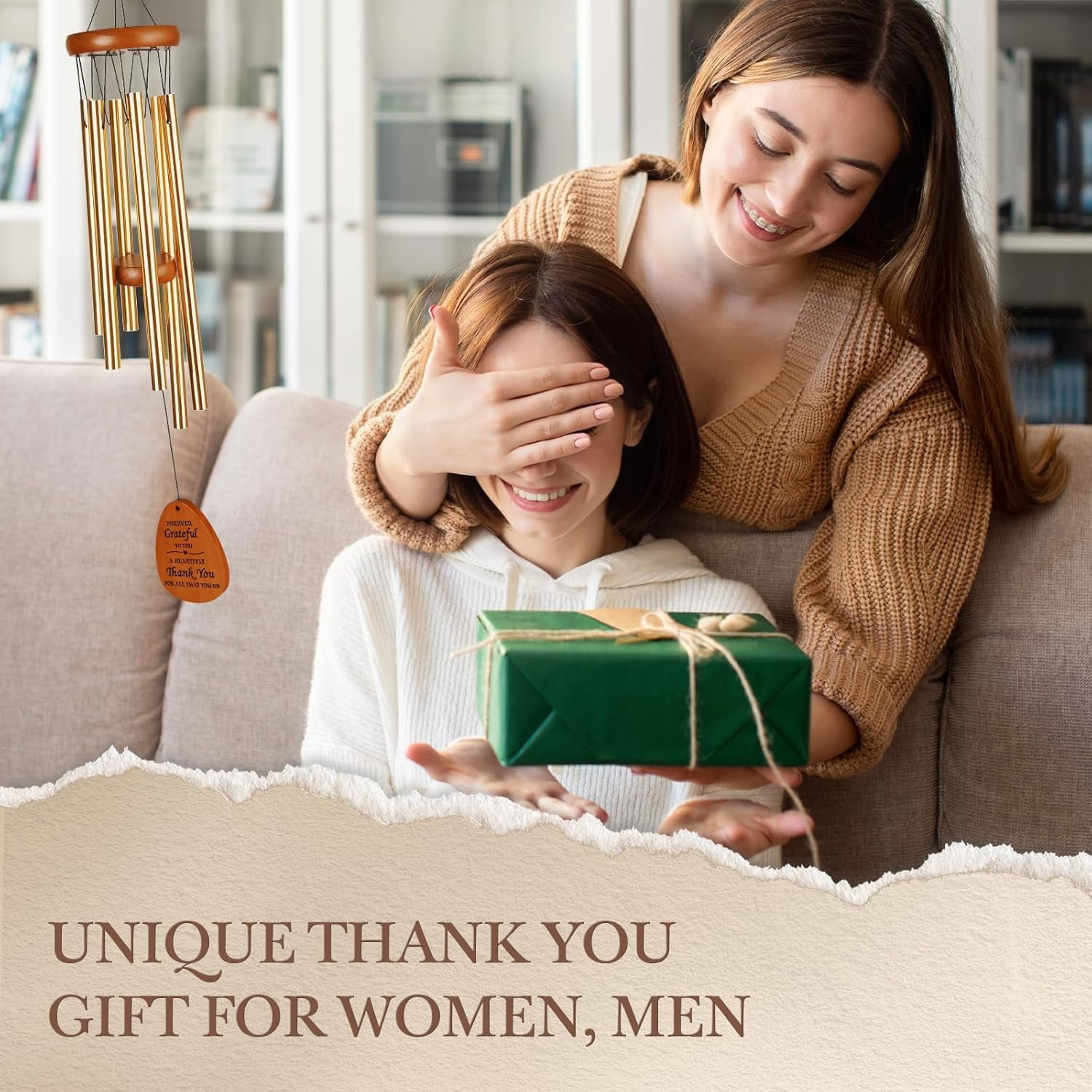 UKLL-Thank You Gifts for Women Men, Appreciation Wind Chimes, for ...