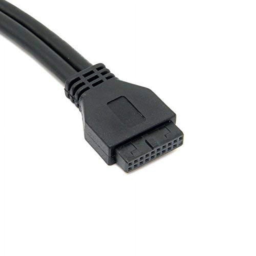 UKLL-USB 3.0 Dual Ports A Female Screw Mount Type to Motherboard 20pin ...