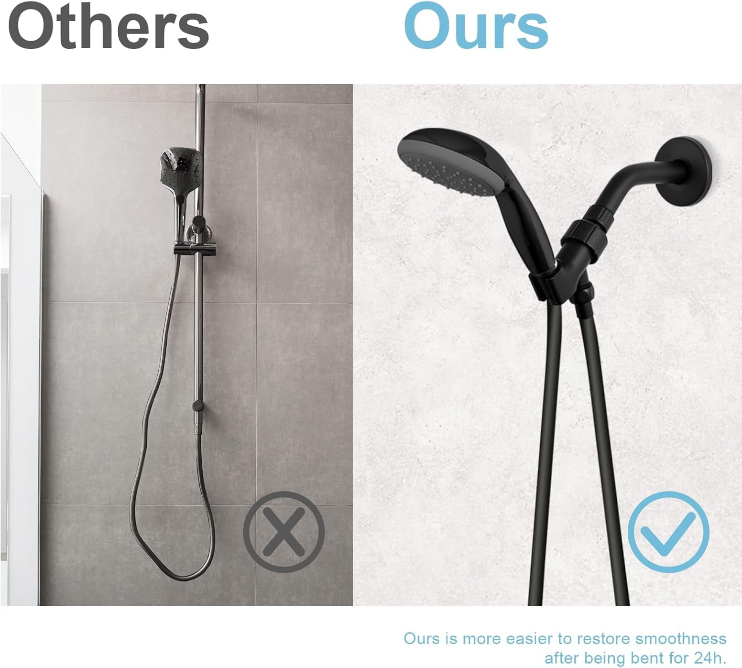 UKLL-Ultra-Flex Shower Hose, 198 Inches Premium RV PVC Handheld Shower ...