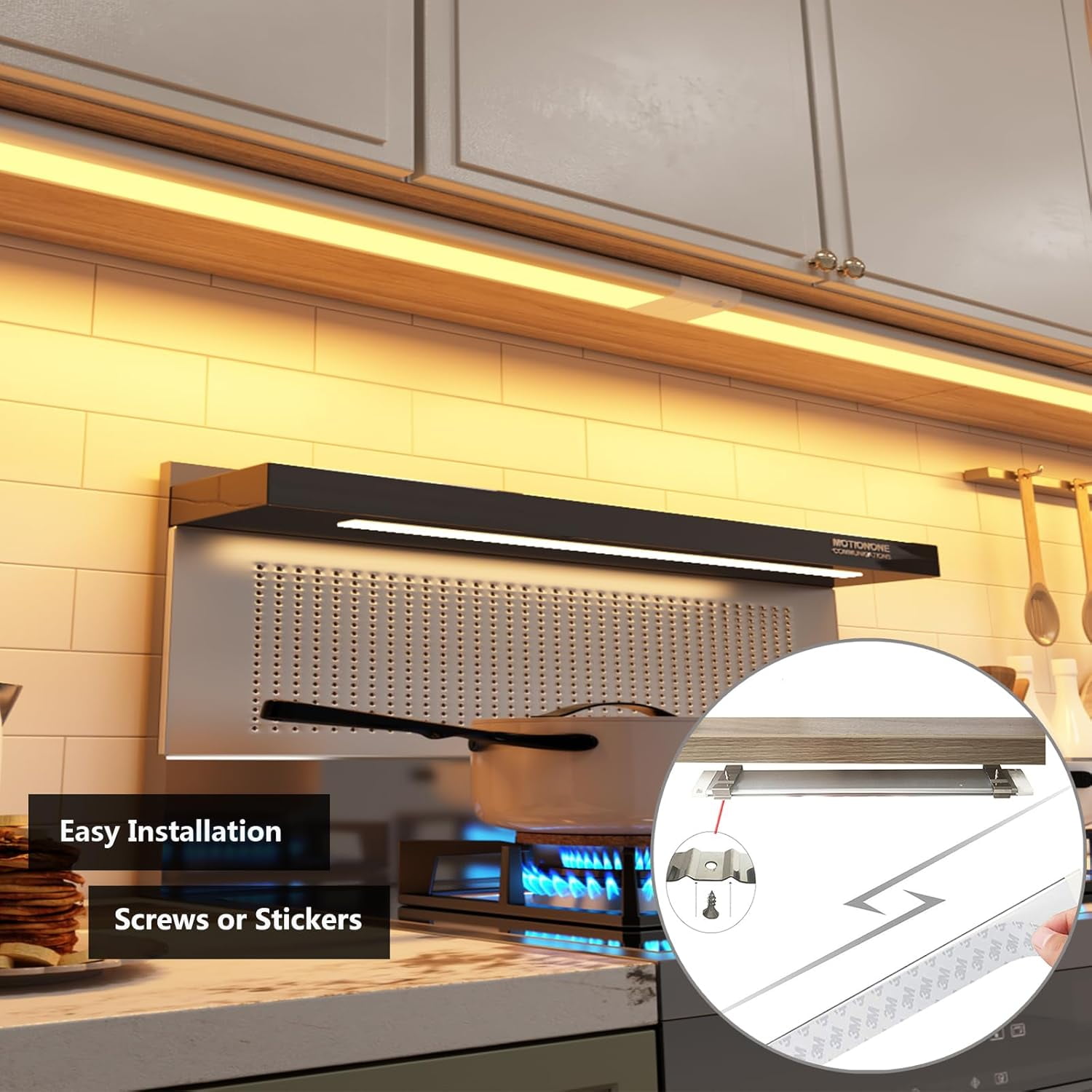 UKLL-Under Desk Light,12Inch Shelf Lights Strip,LED Under Cabinet ...