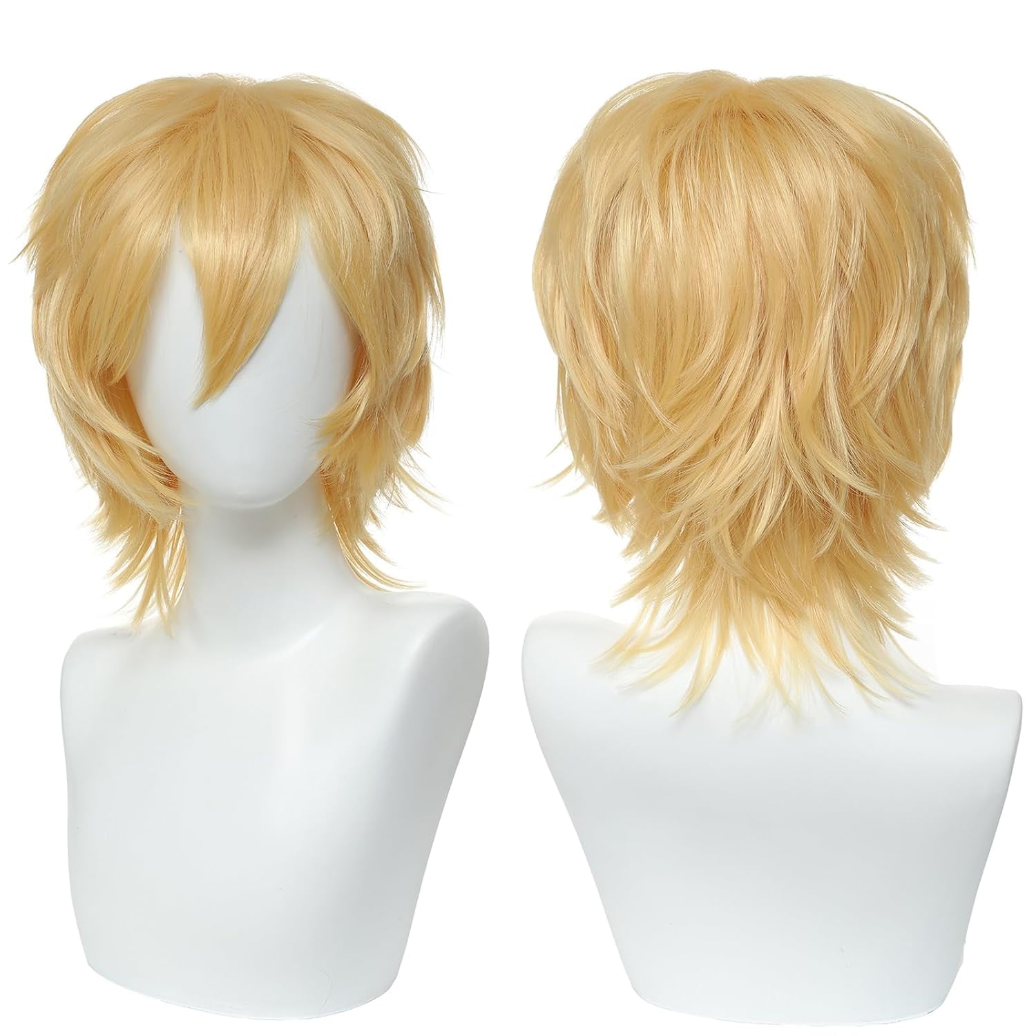 UKLL-Unisex Short Straight Cosplay Hair Wig Women Mens Male Fashion ...