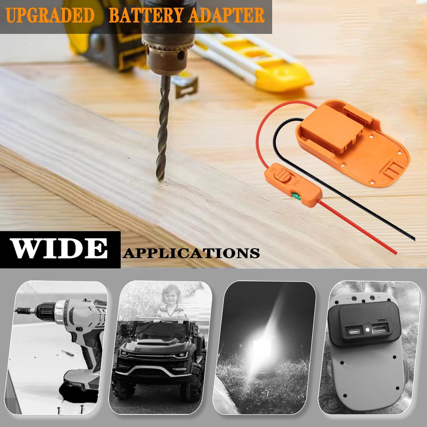 UKLL-Upgraded Battery Adapter Compatible for Ridgid 18V Battery Adapter ...