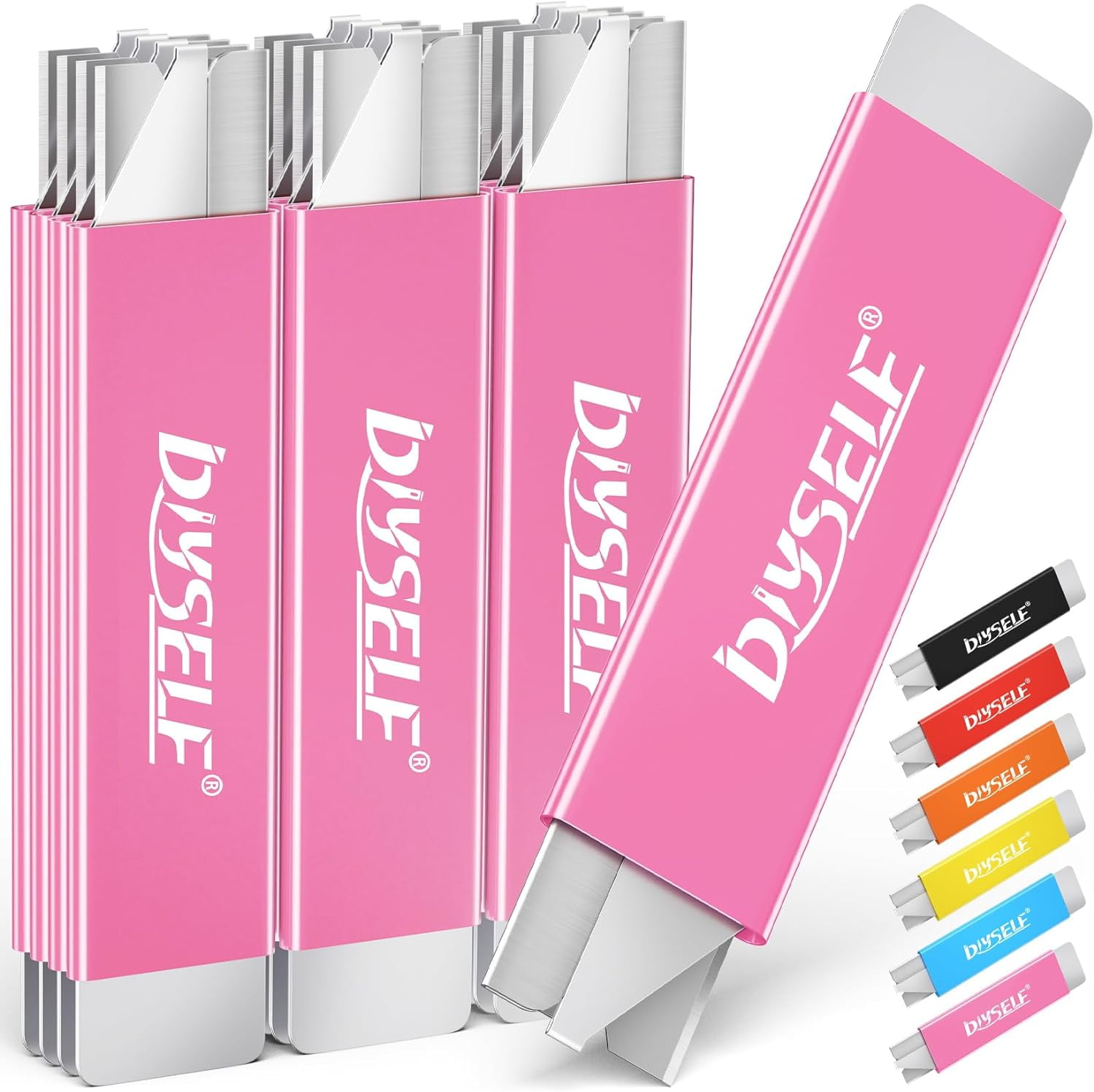 UKLL-Utility Knife | Box Cutters | Set of 12 | Retractable Blade | All ...