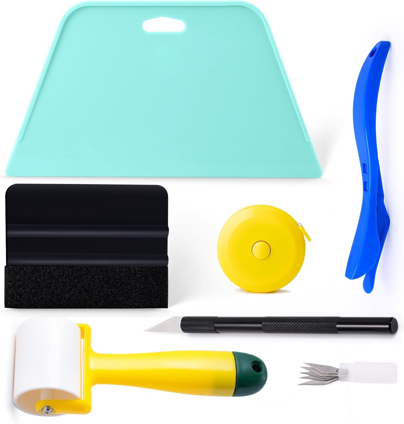 UKLL-Wallpaper Kit, Including Wallpaper Smoothing Tool, Card Squeegee ...