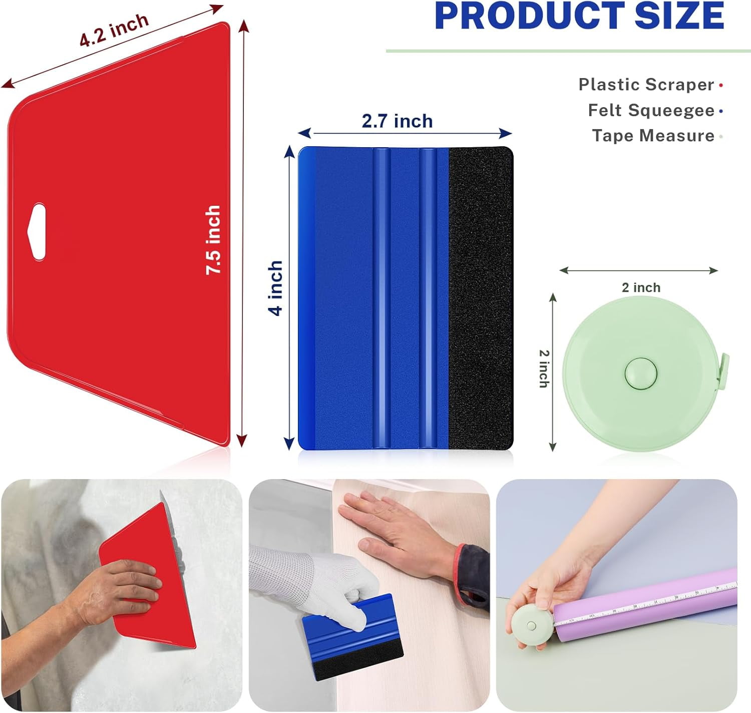 UKLL-Wallpaper Smoothing Tools, Wallpaper Tool Kit for Peel and Stick ...