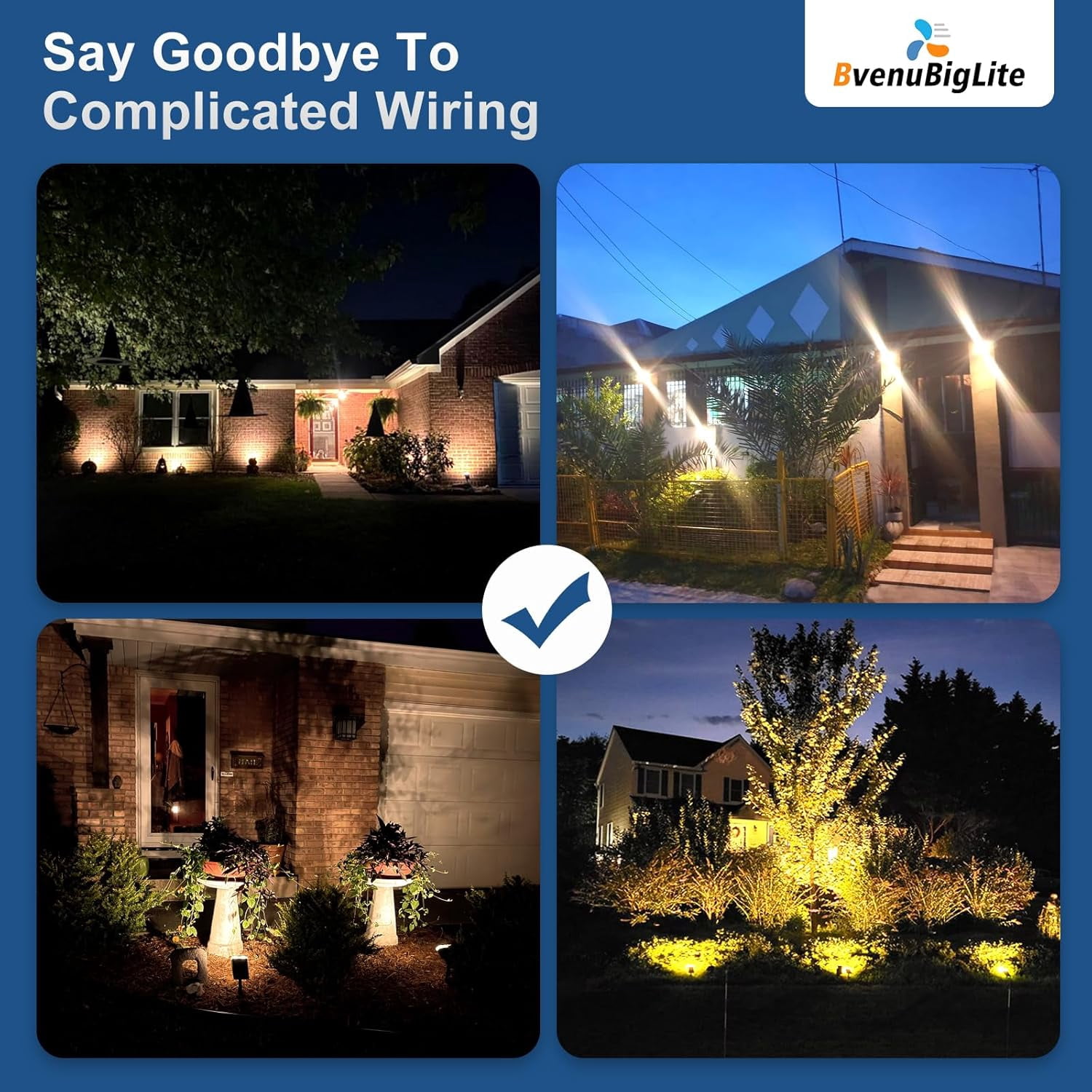 UKLL-Waterproof Solar Lights Outdoor: IP65 Led Spot Light Decorations ...