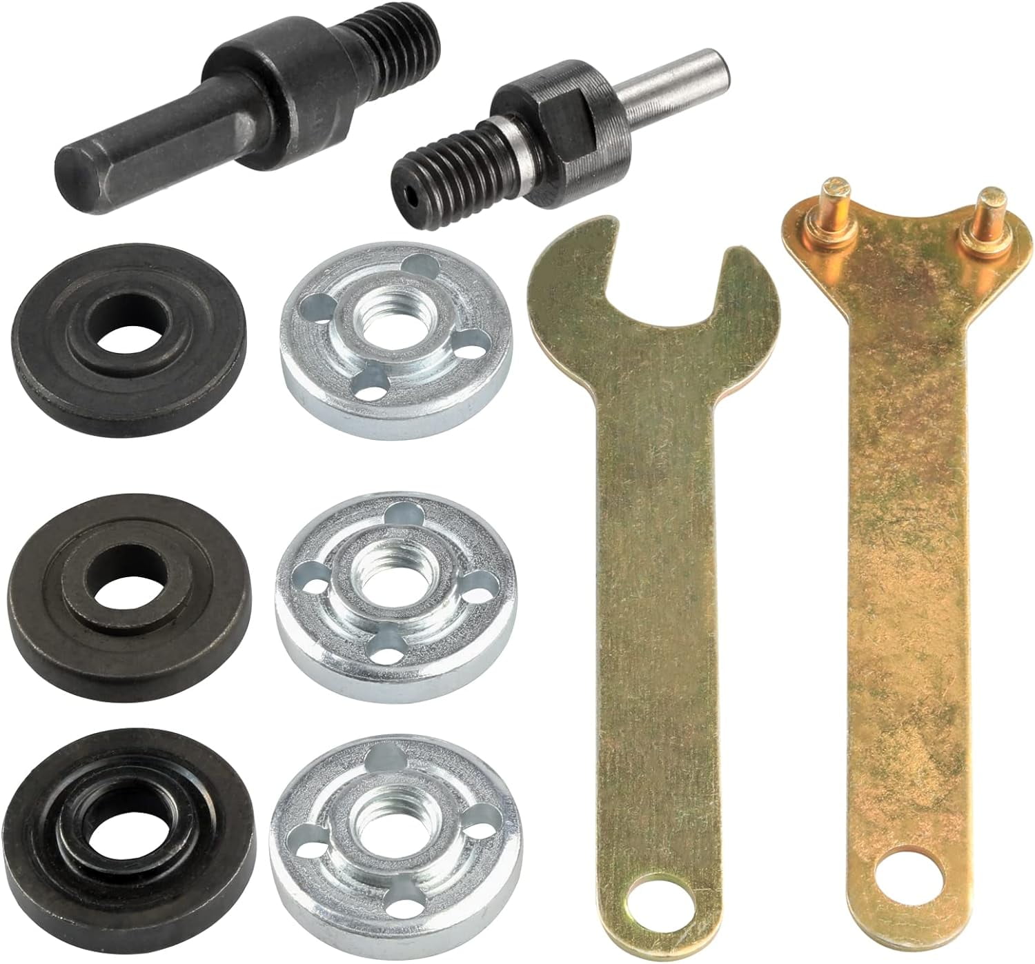 UKLL-Yakamoz Drill Angle Grinder Adapter with Flange Nut Parts Set, 6mm ...