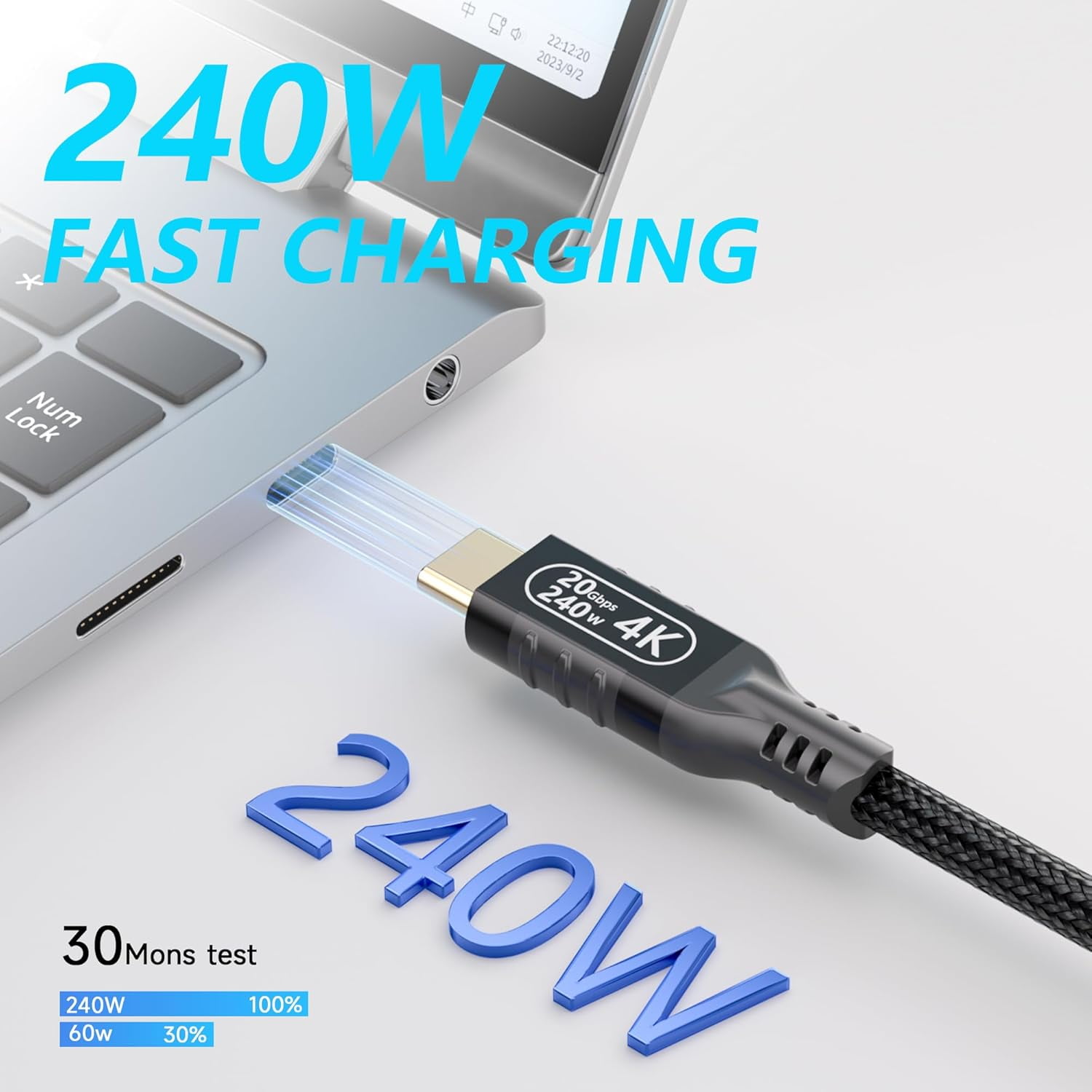 UKLL-usb c extension cable 10ft/3M,usbc female to male,long usb c ...