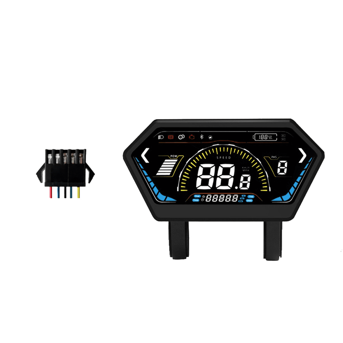 UKS6 Electric Scooter LCD Meter 24V-72V Color Screen E-Bike Smart Display Bicycle Dashbo ywm58 ...
