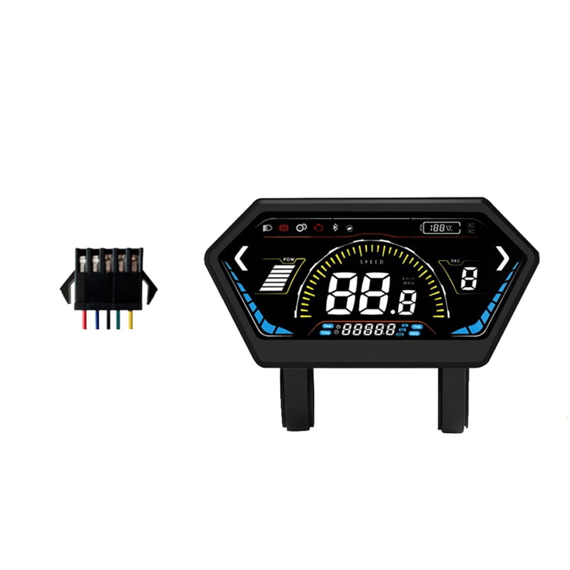 UKS6 Electric Scooter LCD Meter 24V-72V Color Screen E-Bike Smart ...