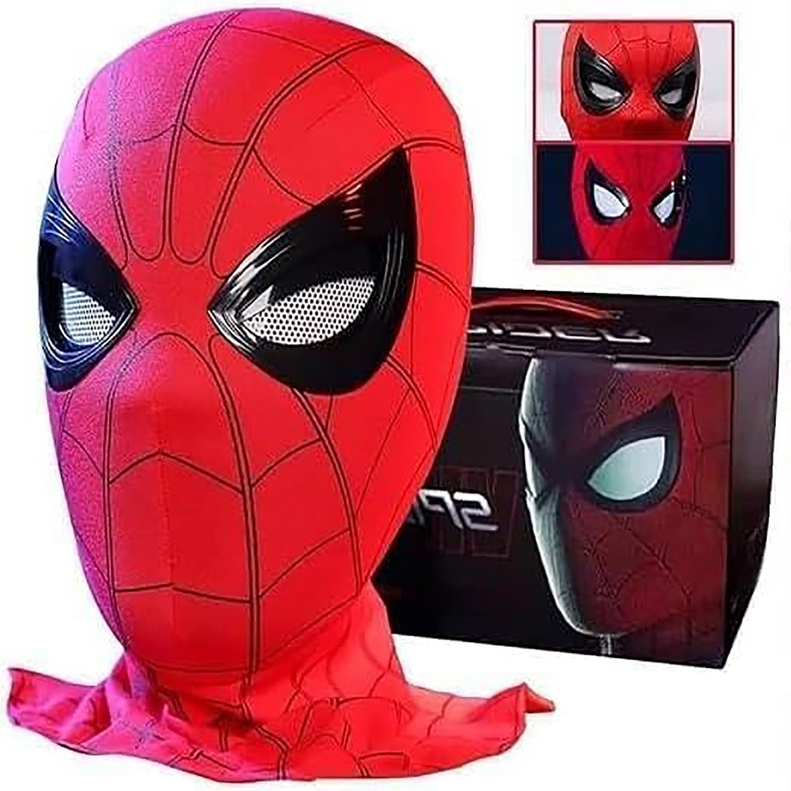 UKYIA 10.5" Spider Superhero Mask with Blinking Eyes, Motion-Controlled ...