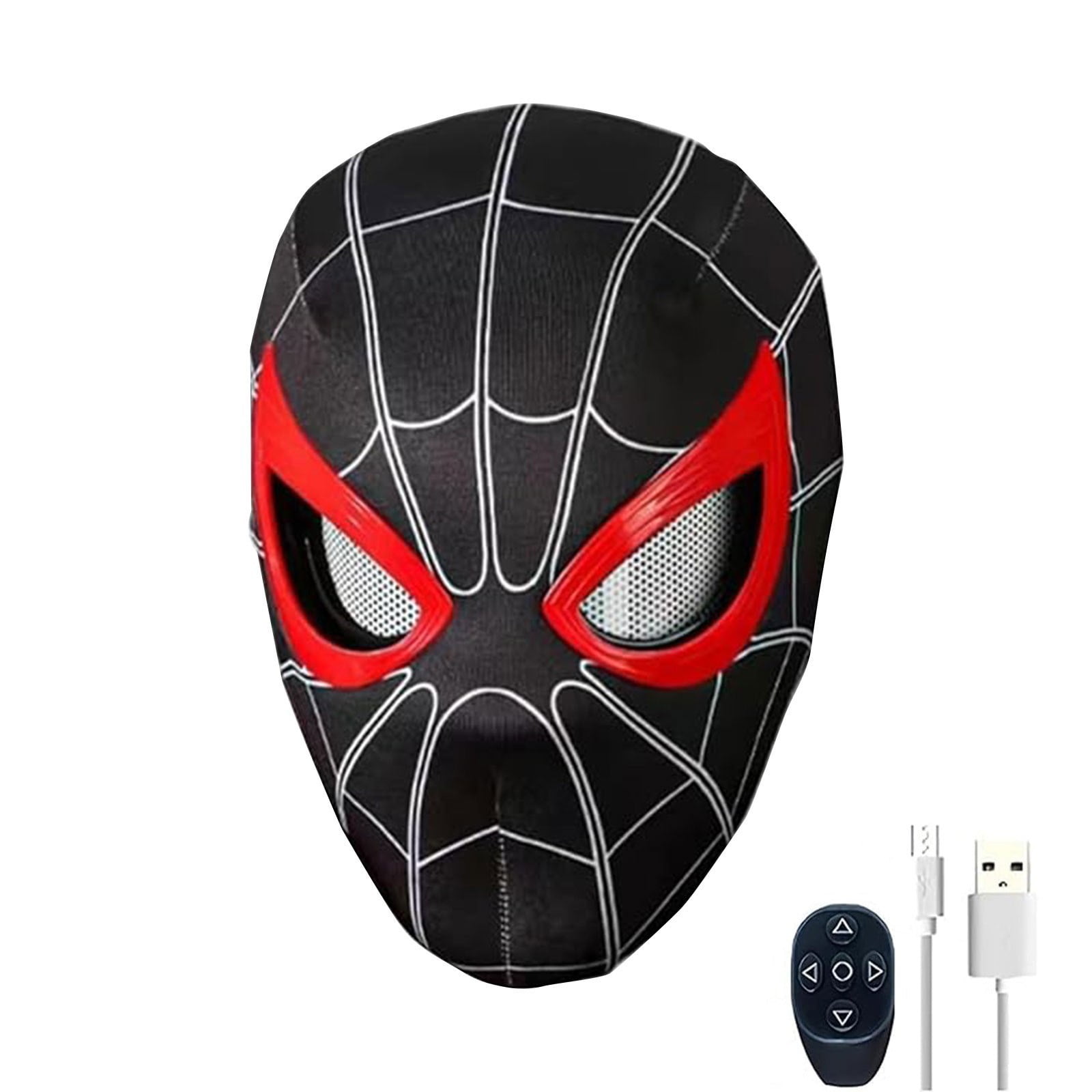 14.17" Electric Spider Superhero Mask with Remote Control Blinking Eyes ...