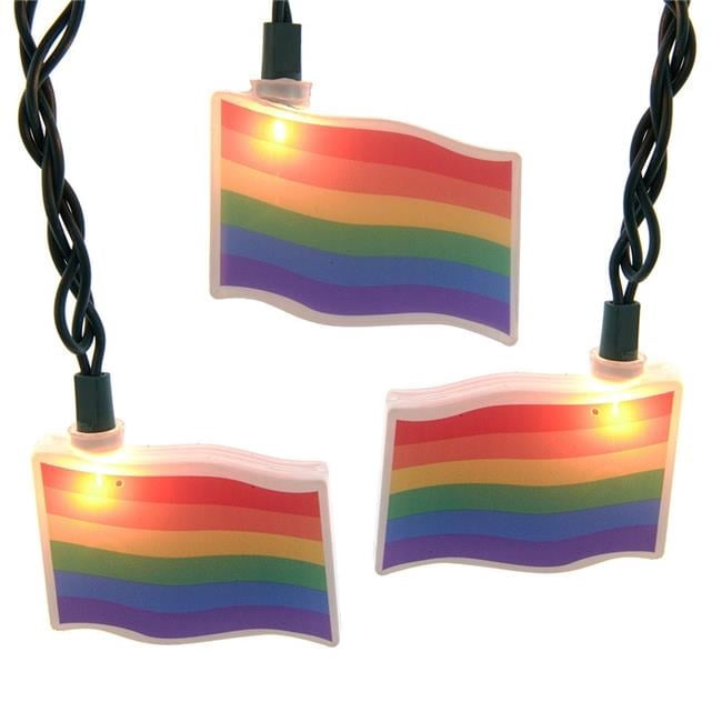 UL 10-Light Gay Pride Flag Light Set - Walmart.com