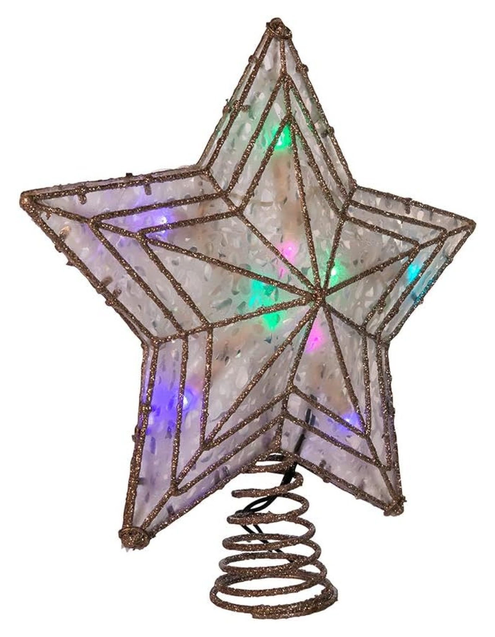 UL 10-Light LED Color-Changing Star Treetop - Walmart.com