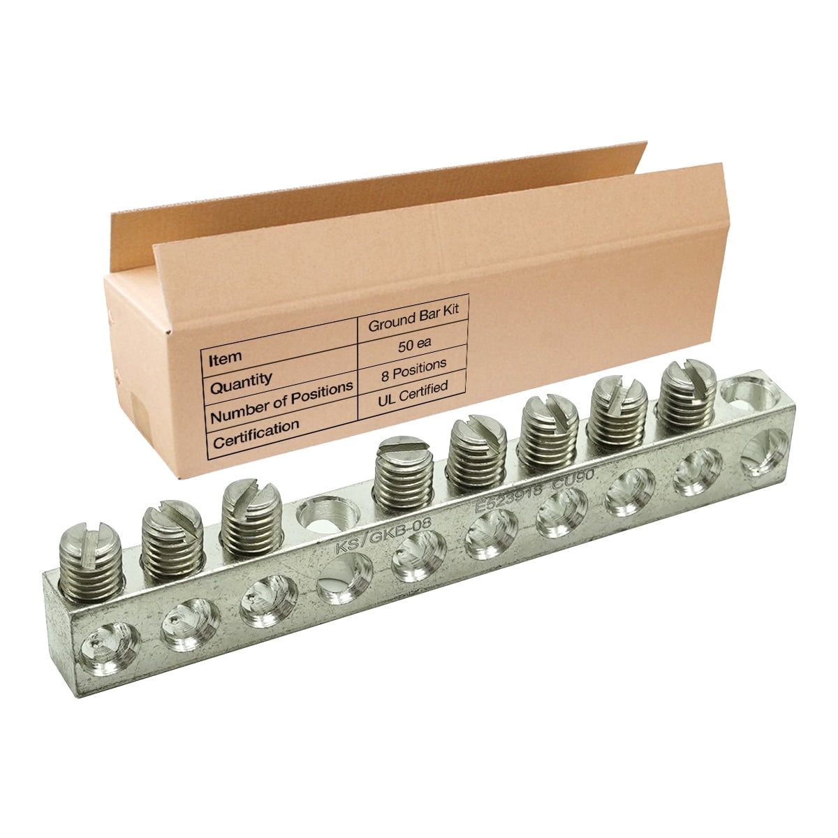 UL Certified 8 Terminal Ground Bar Kit,Electrical Grounding Bar ...