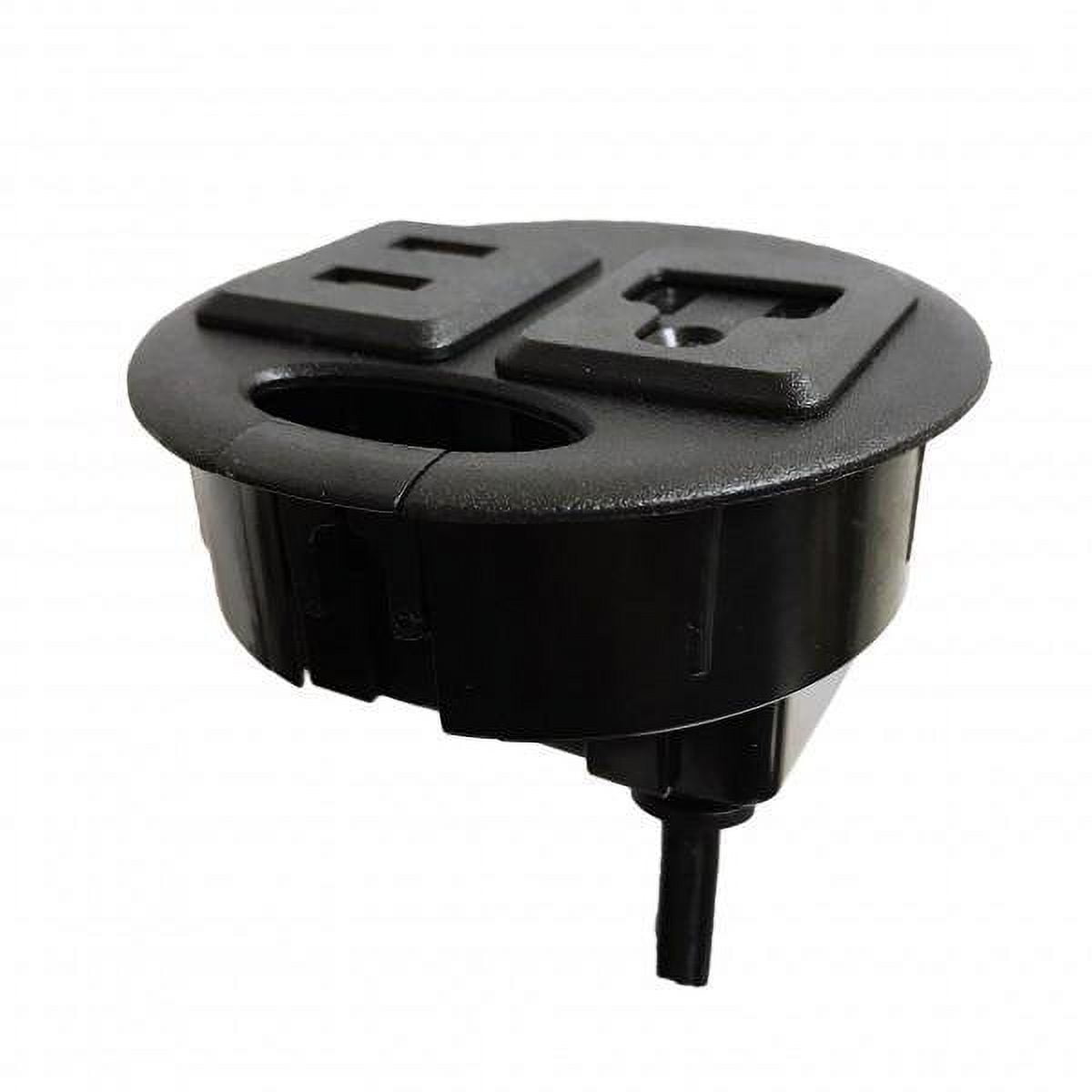UL Certified Power Grommet - One Power Outlet, Two USB Ports, and Fits ...