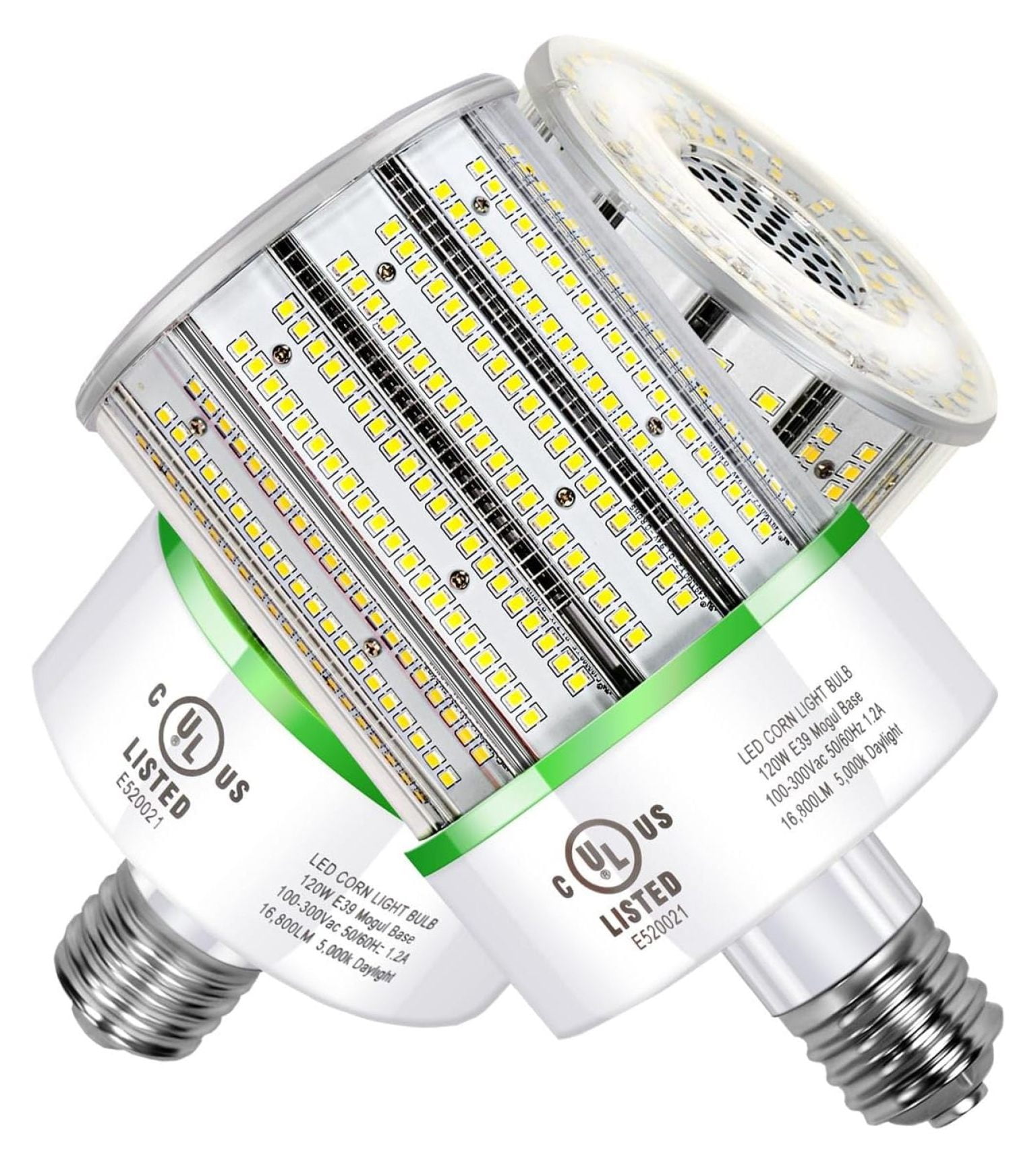 UL Listed 2-Pack 120W LED Corn Cob Light Bulb, E39 Large Mogul Base ...