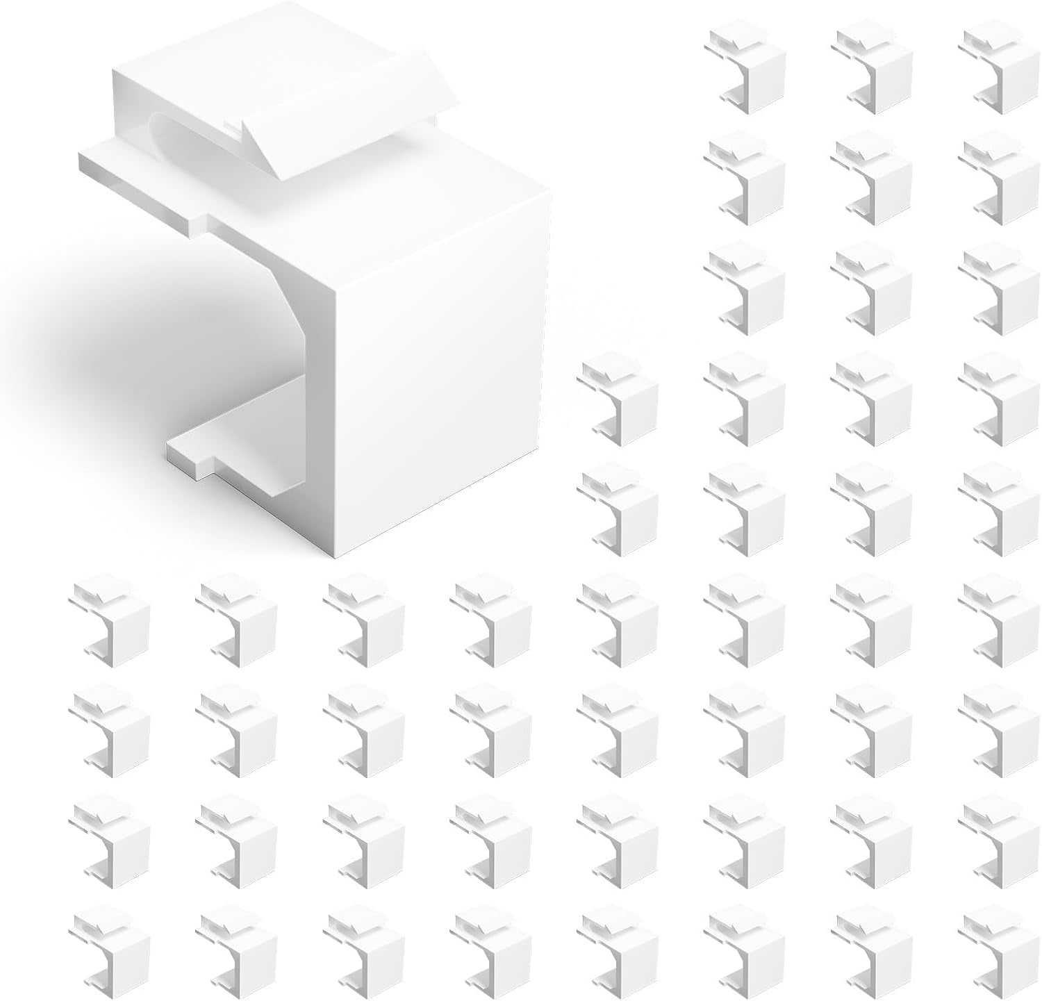 UL Listed (30-Pack) Keystone Blank for Keystone Wall Plate and Patch ...