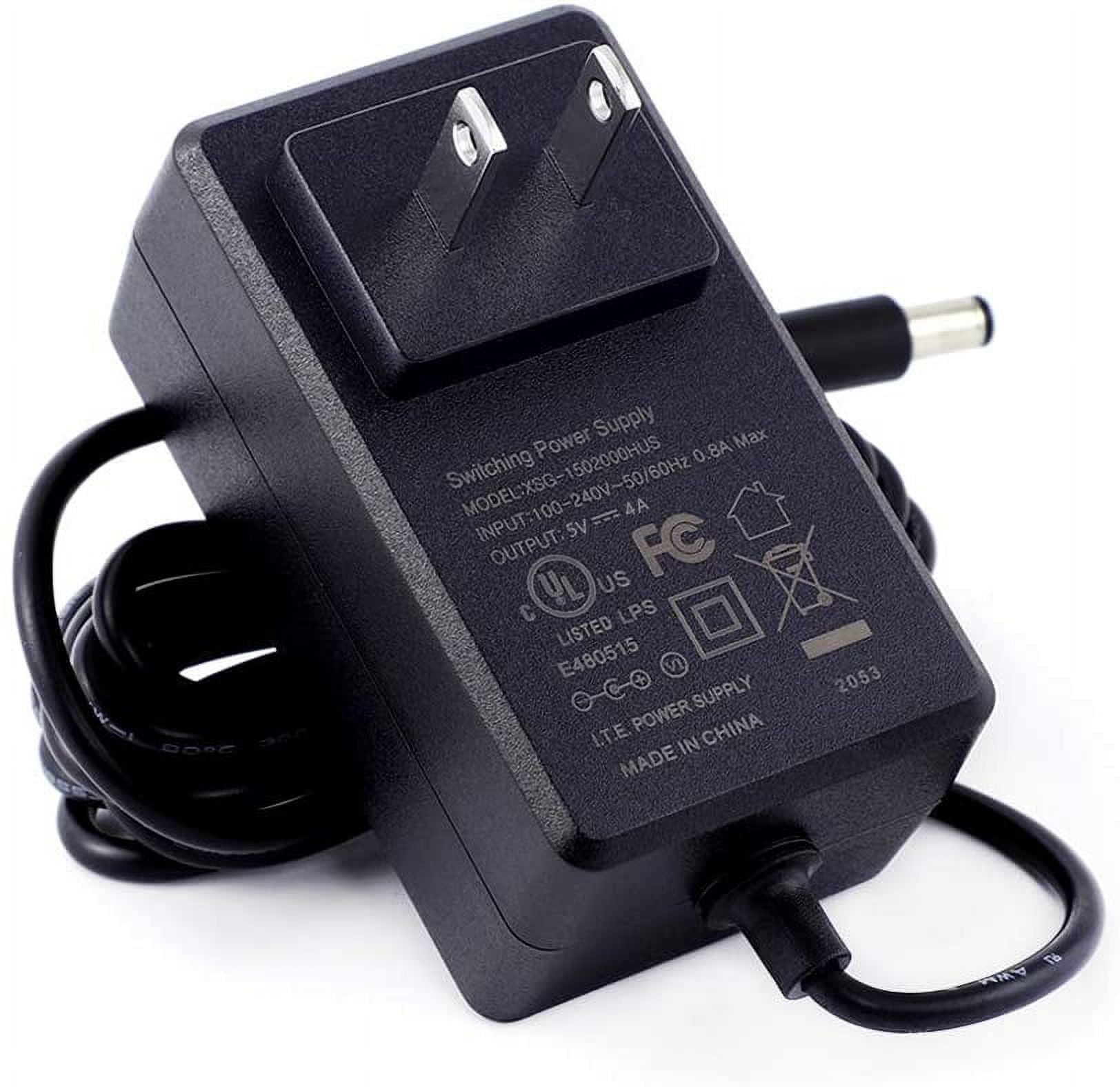 [UL Listed] 5V 4A Power Supply Charger (Input AC 100V-240V, Output DC 5 ...